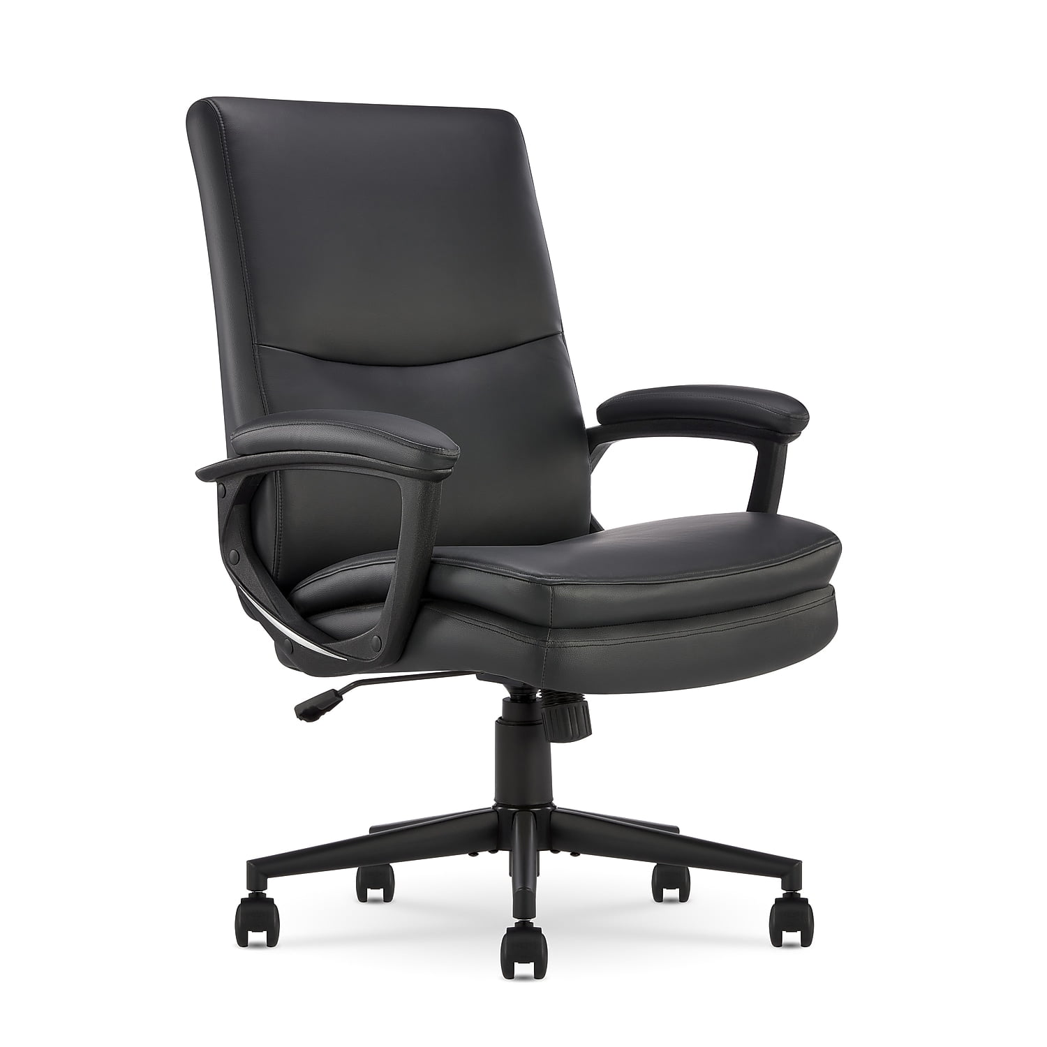 Click365 Classic Comfort Executive Office Chair Bonded Leather Black ...