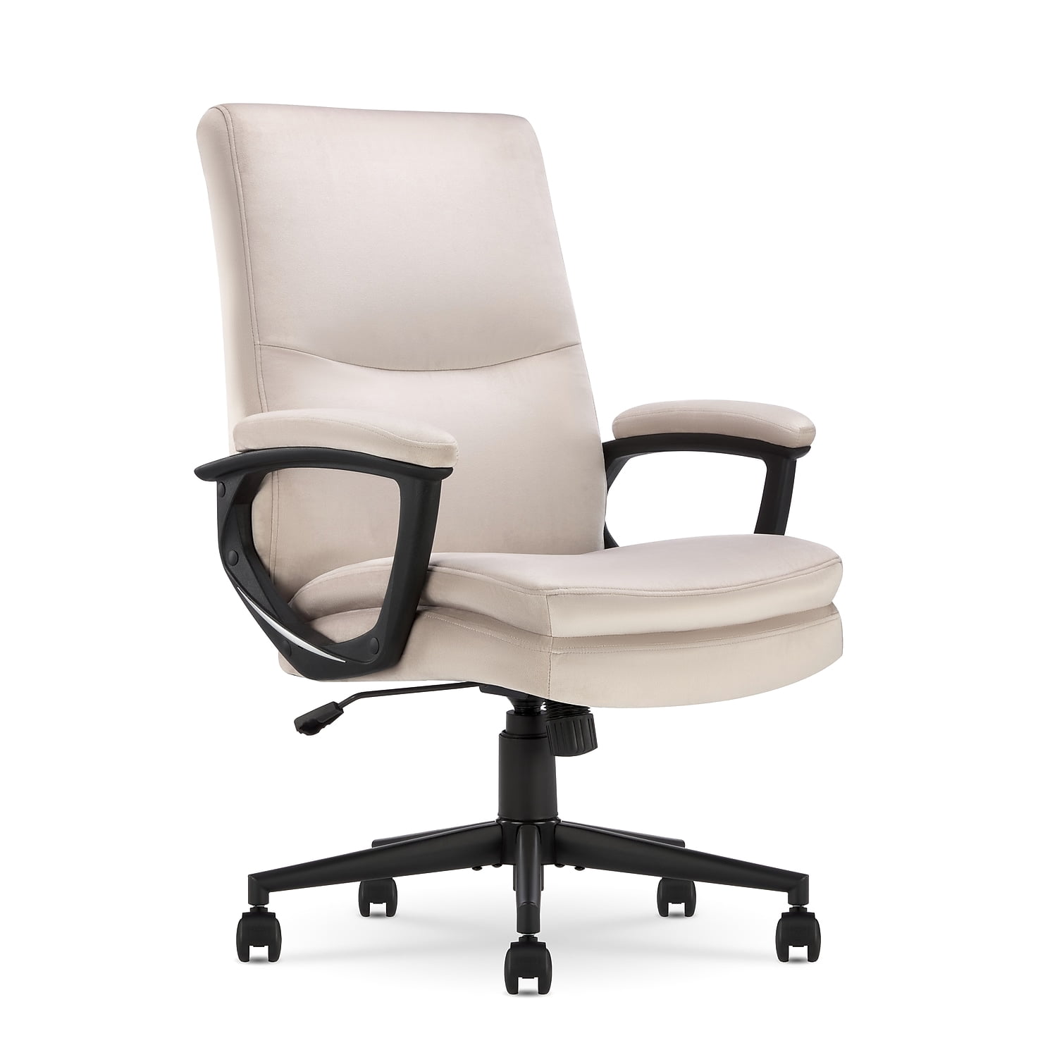Click365 Classic Comfort Executive Office Chair Bonded Leather Taupe ...