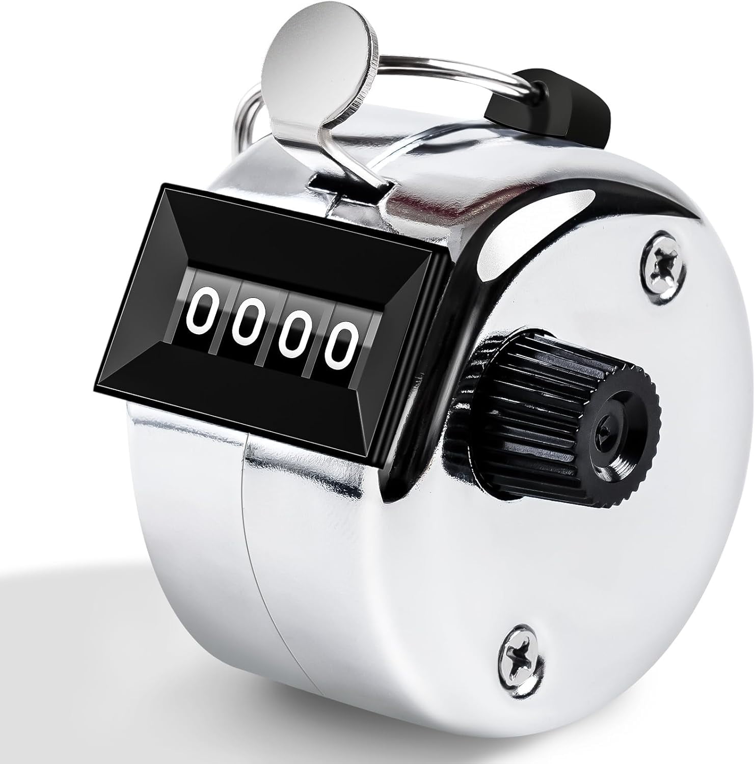 Clicker Counter, Metal Hand Tally Counter Clicker with 4 Digit Display ...