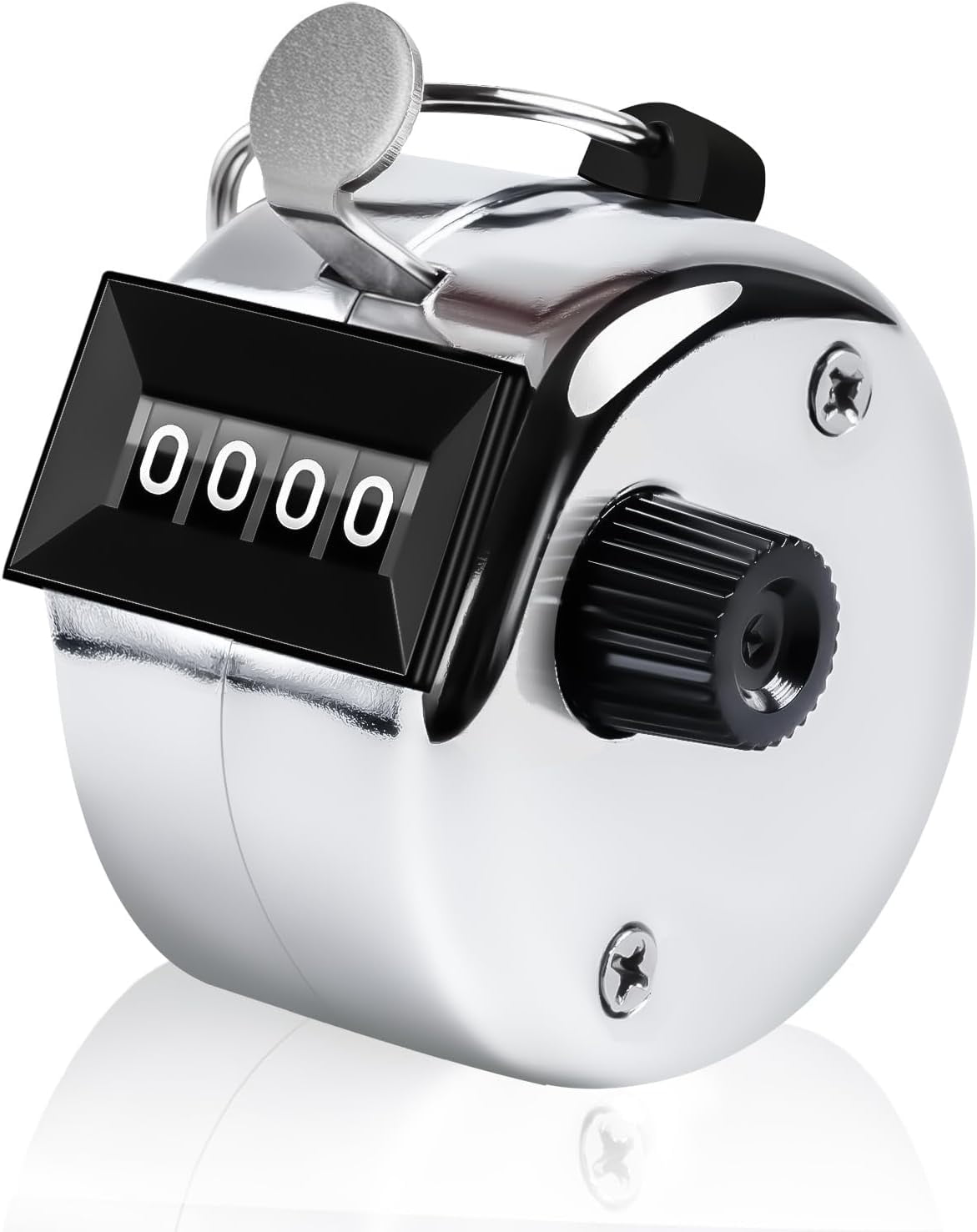 Clicker Counter, Metal Hand Tally Counter Clicker with 4 Digit Display ...