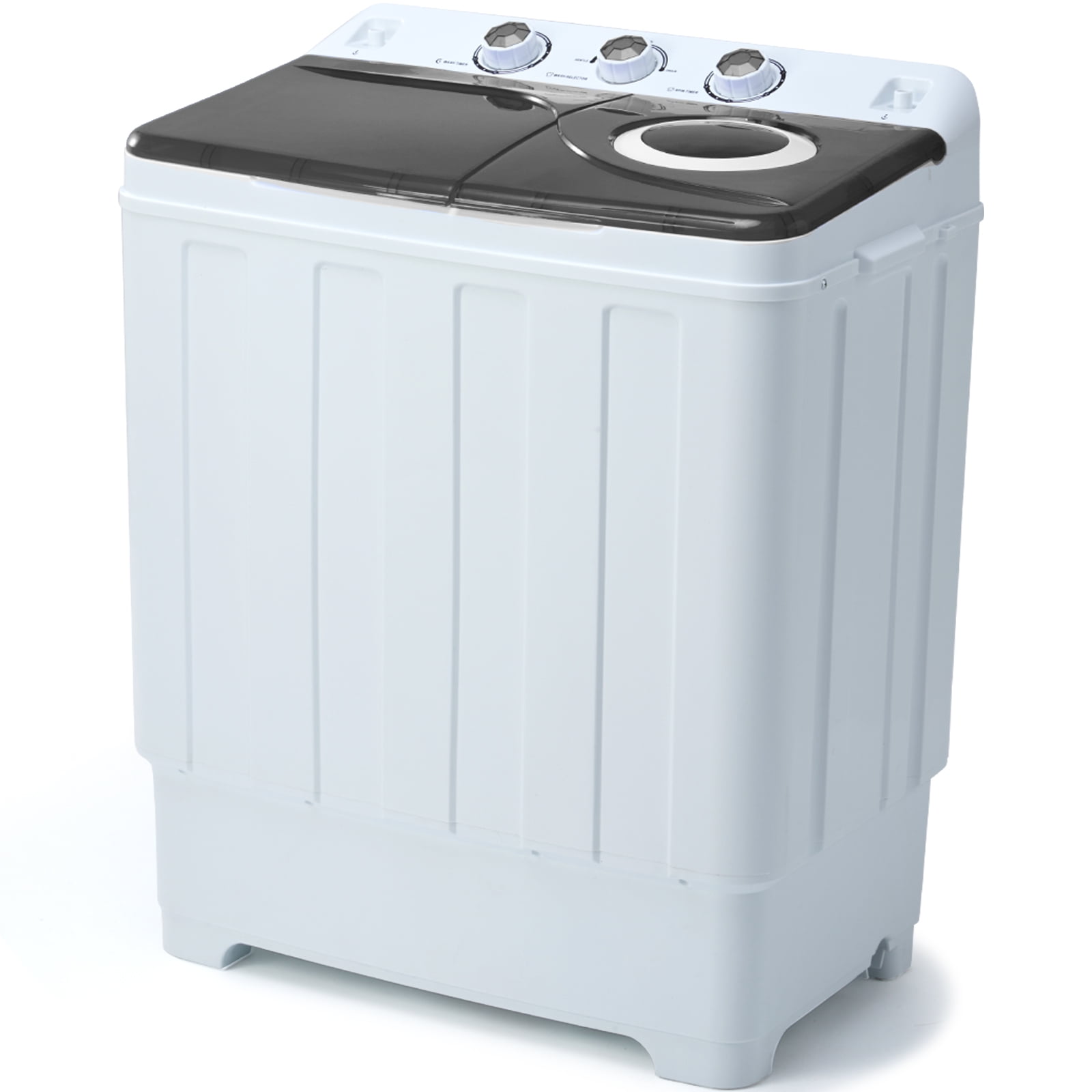 Clickoods Portable Twin Tub Washing Machine 28lbs Compact Semi ...