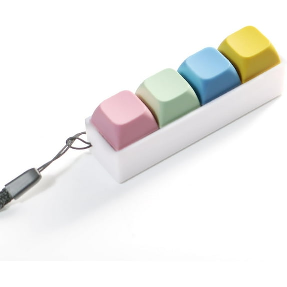 Clicky Keyboard Fidget Made of 3D Print, Loud Keyboard Fidget Keychain ...