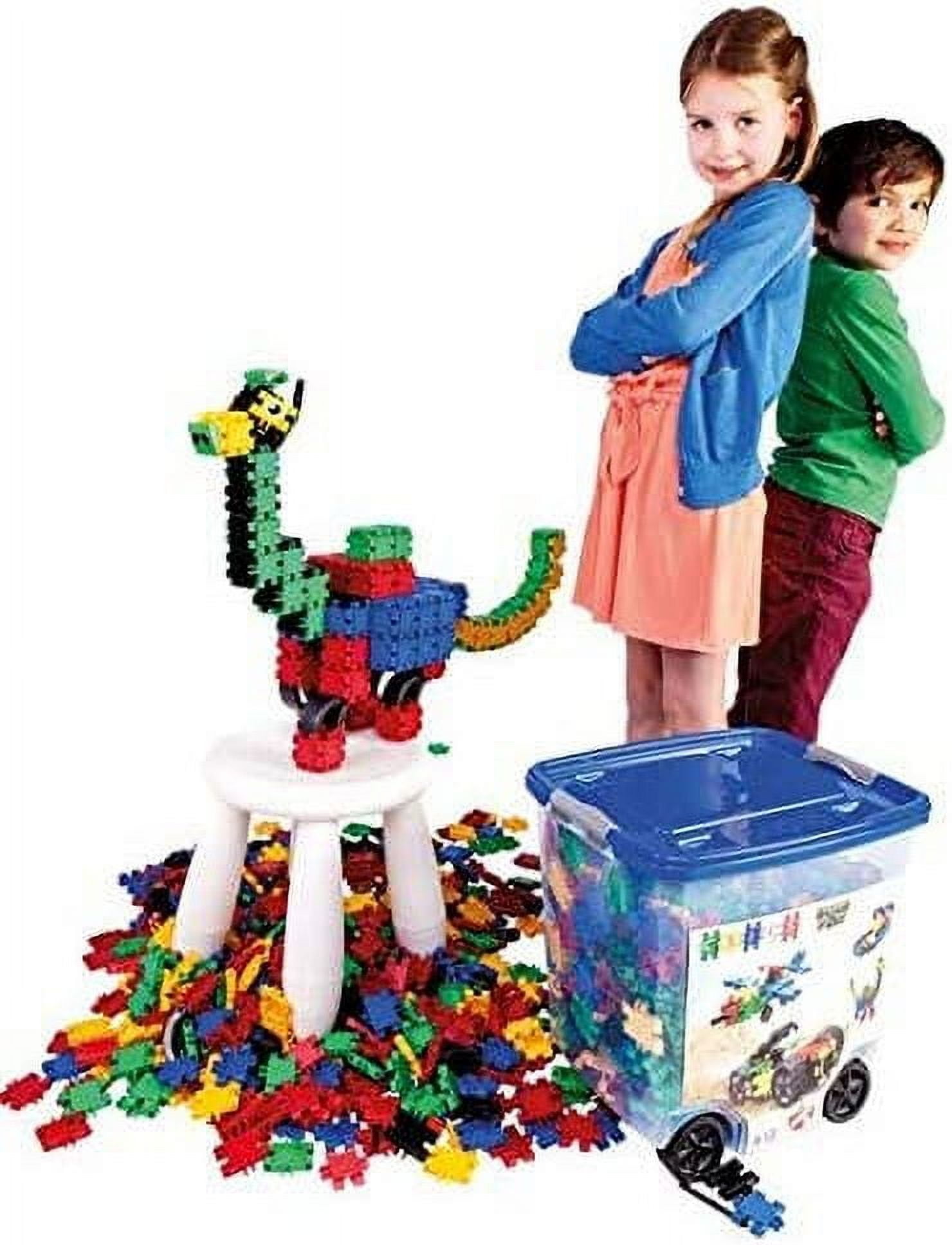 Clics 750-Piece Basic Set: Preschool Kids Building, Learning Shapes ...
