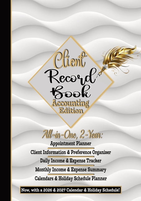 Client Record Book, Small Business Accounting Ledger Edition: Daily ...