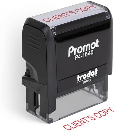Client's Copy - Self Inking Rubber Stamp - Ink Stamps - Walmart.com