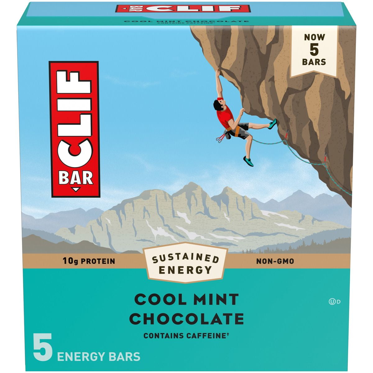 Clif Bar Cool Mint Chocolate Bars - 12oz/5ct - Pack of 2 - Walmart.com