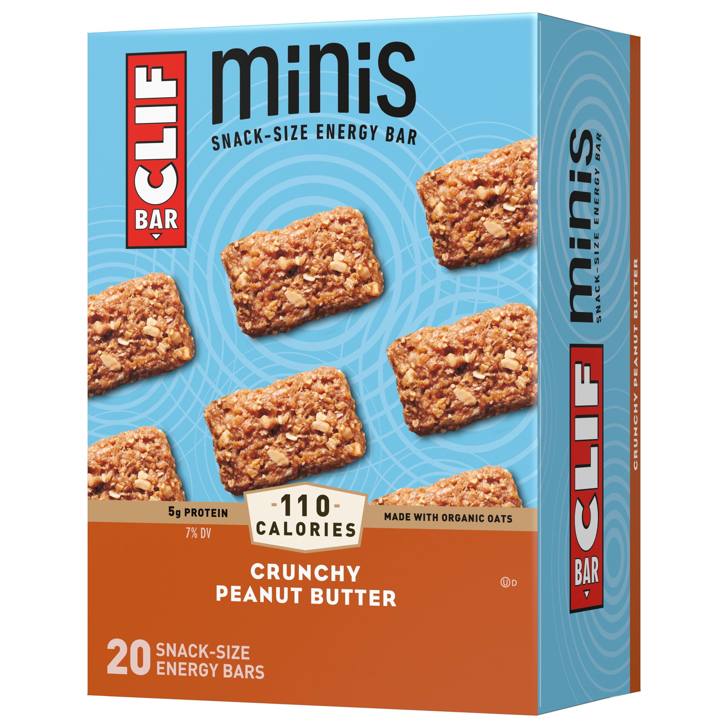 Clif Bar Minis - Crunchy Peanut Butter - Made With Organic Oats - 5G Protein - Non-Gmo - Plant ...