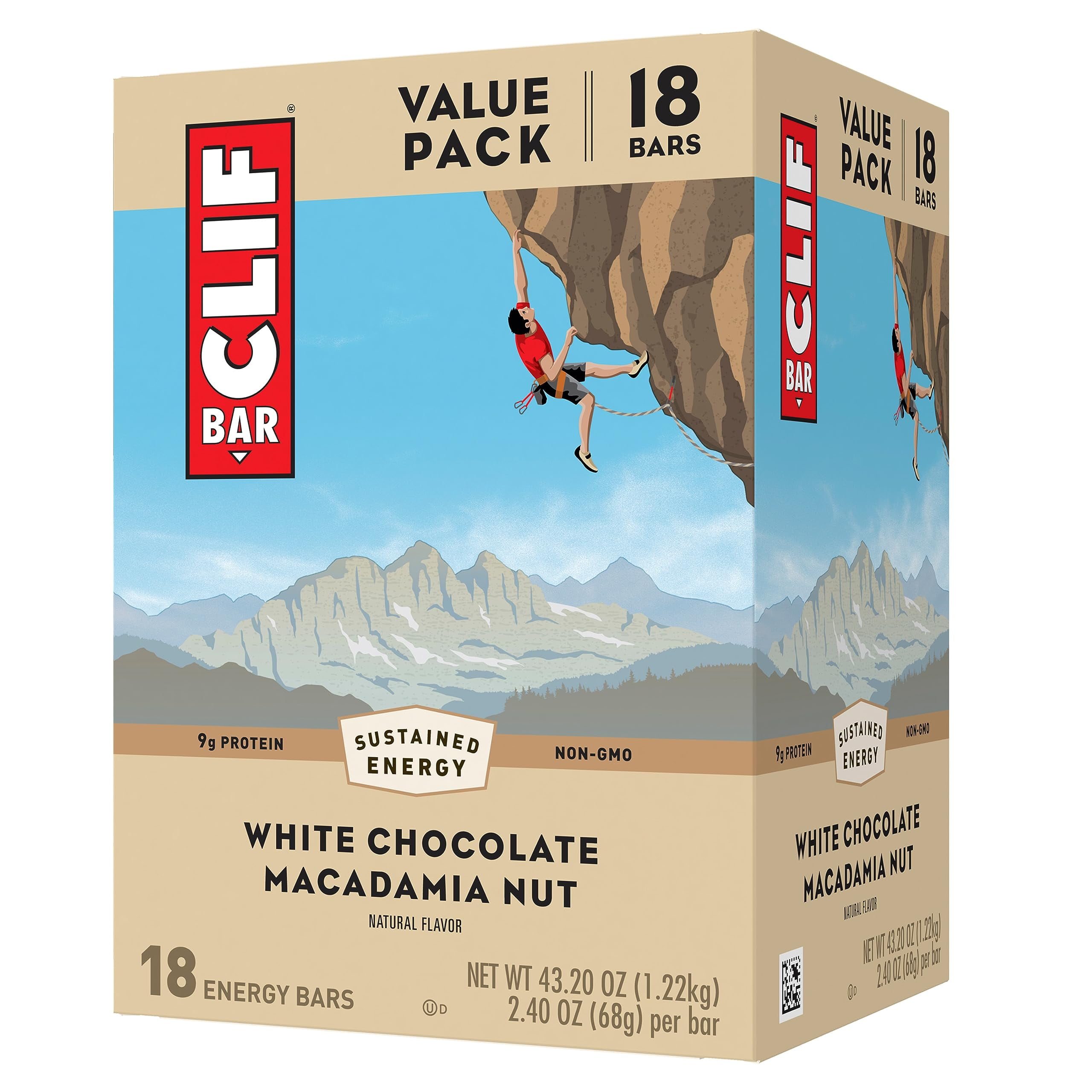 Clif Bar - White Chocolate Macadamia Nut Flavor - Made With Organic ...