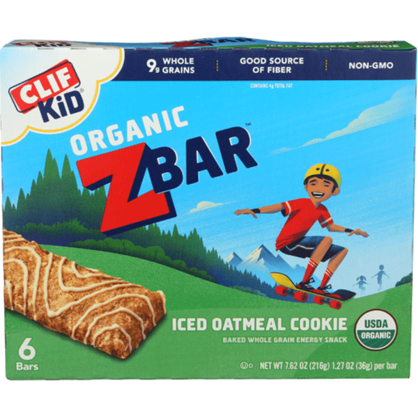 Clif Kid Iced Oatmeal Cookie Z Bar 6 Pack 1.27 oz - Pack of 3 - Walmart.com