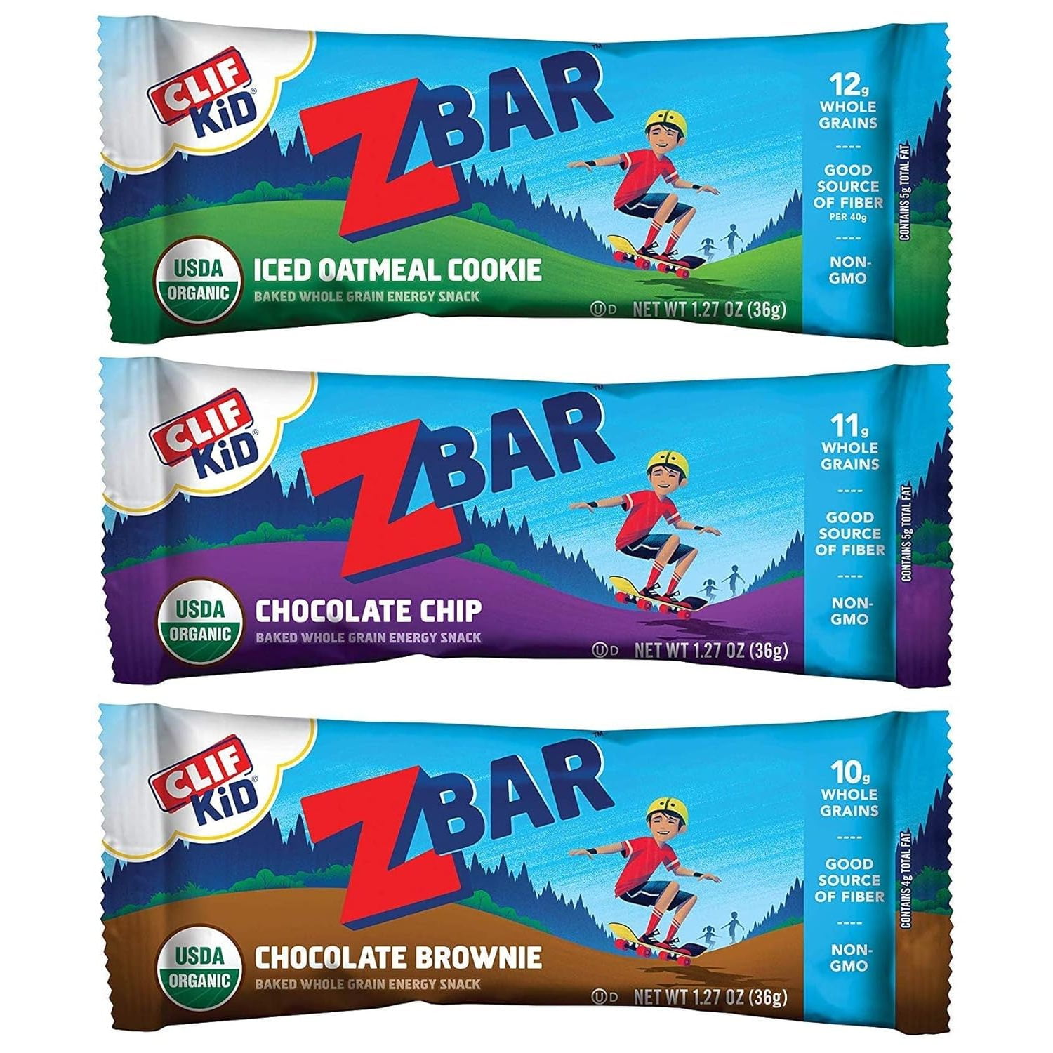 Clif Kid Organic Z Bar, Variety, 1.27 Ounce, 36 Count - Walmart.com