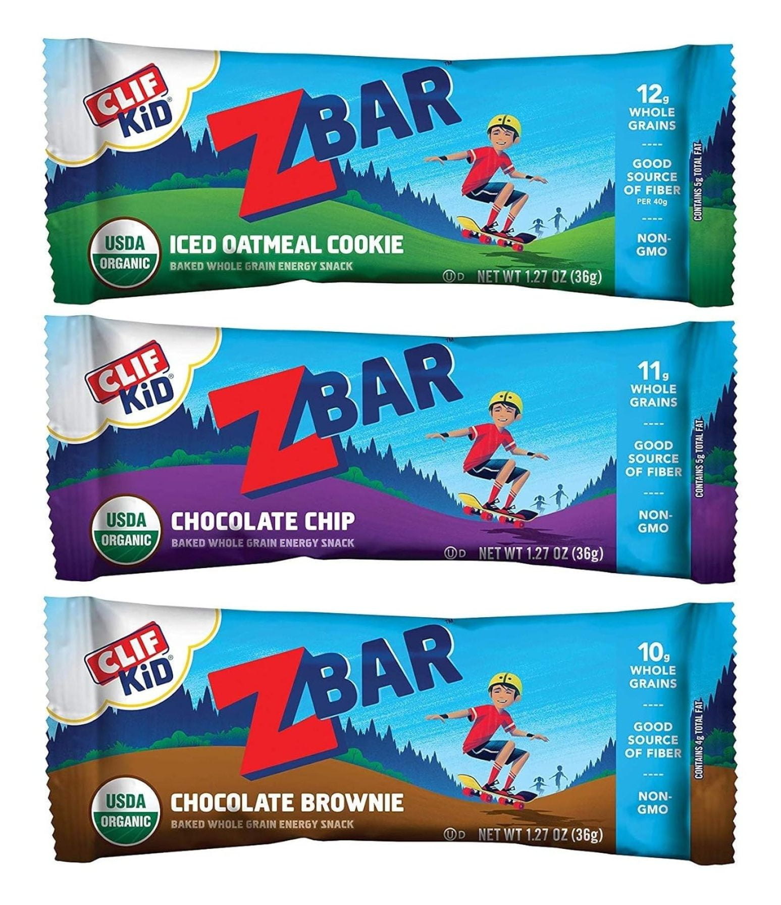 Clif Kid Organic Z Bar, Variety, 1.27 Ounce, 36 Count - Walmart.com
