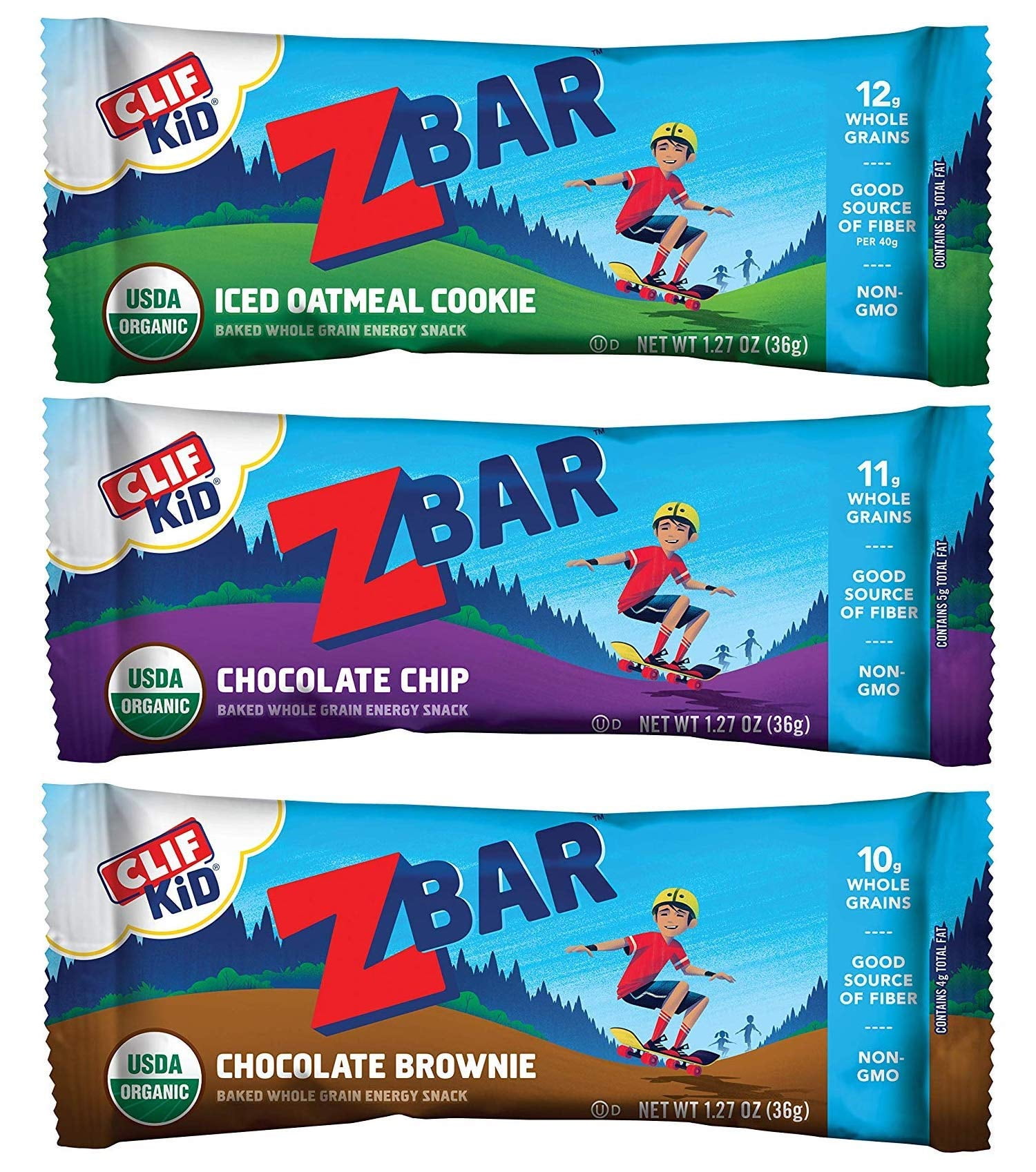 Clif Kid Organic Z MMF7 Bar, Variety, 1.27 Ounce, 36 Count - Walmart.com