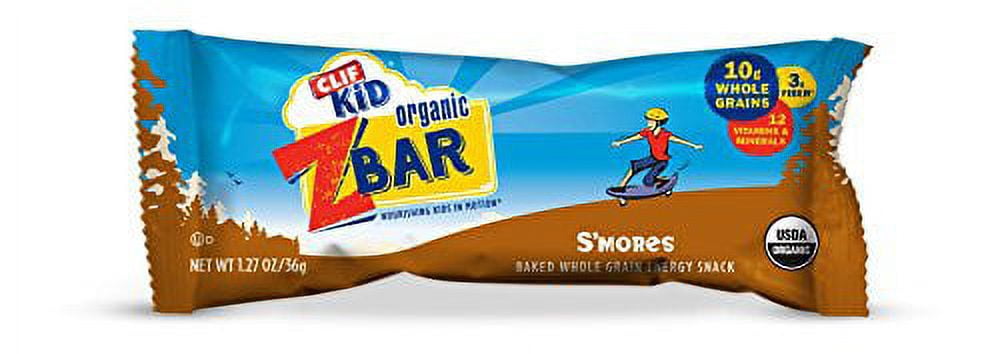 Clif Kid Z Bar Organic Energy Bar Smore's, 12 Count - Walmart.com