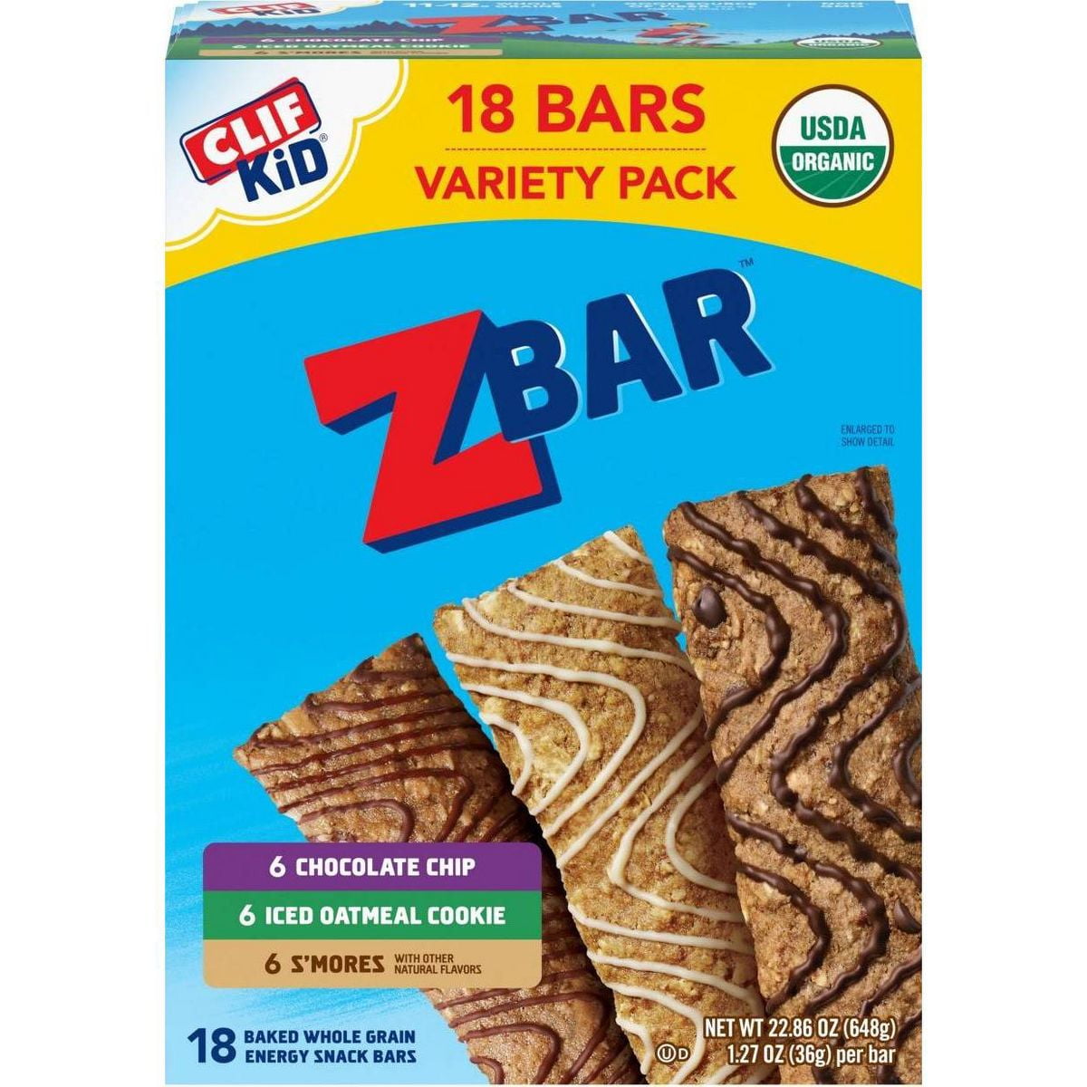 Clif Kid ZBAR Organic Variety Pack - 22.86oz - Pack of 2 - Walmart.com
