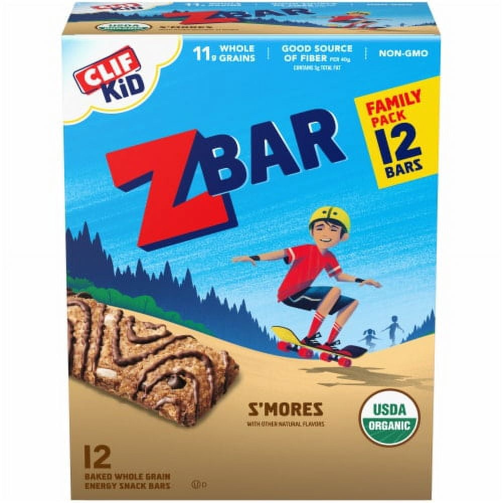Clif Kid Zbar S'Mores Organic Snack Bars - Walmart.com Clif Kid Zbar S'Mores Organic Snack Bars - Walmart.com