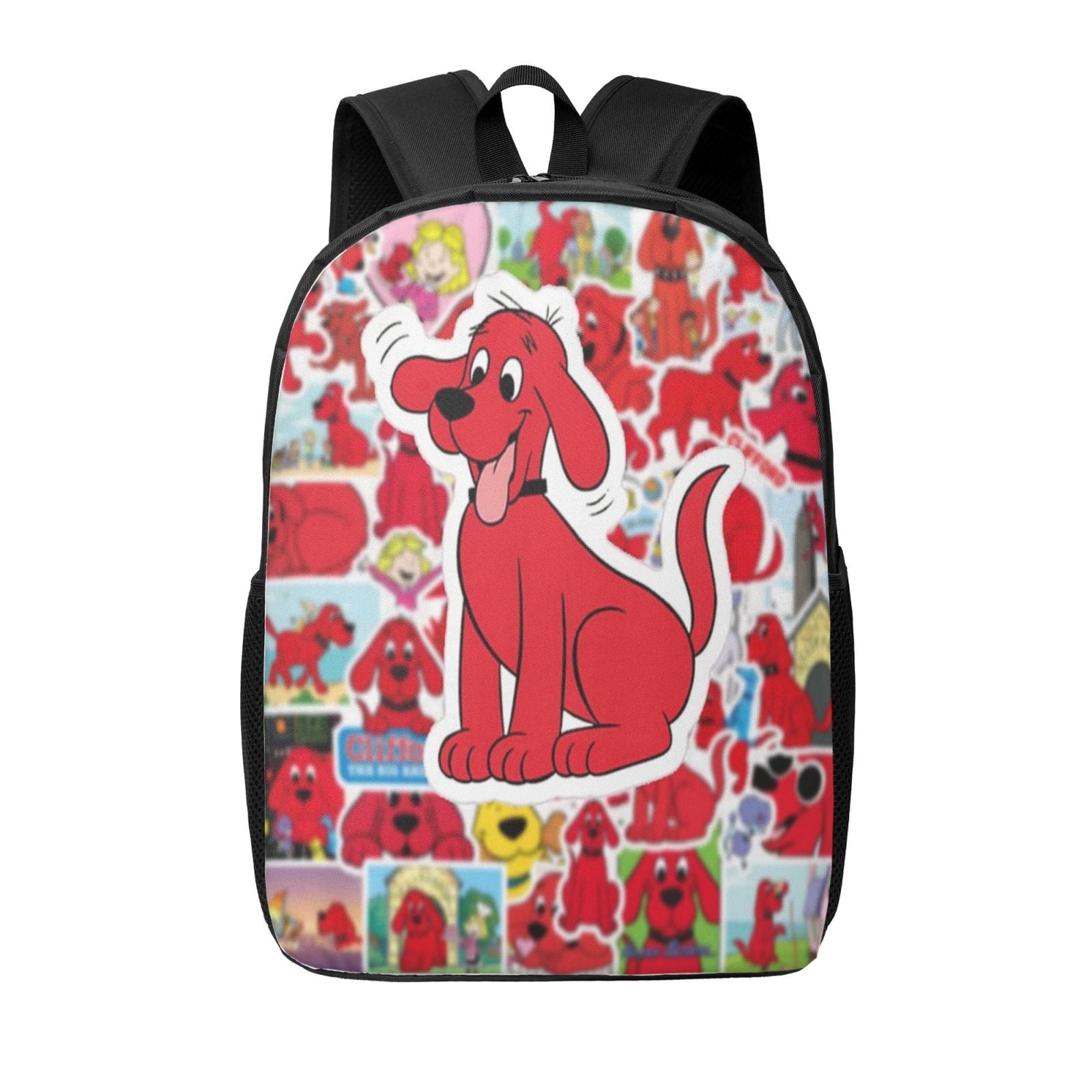 Clif-ford Big Red Dog Backpack for Unisex 16 Inch Bookbag Travel Laptop ...
