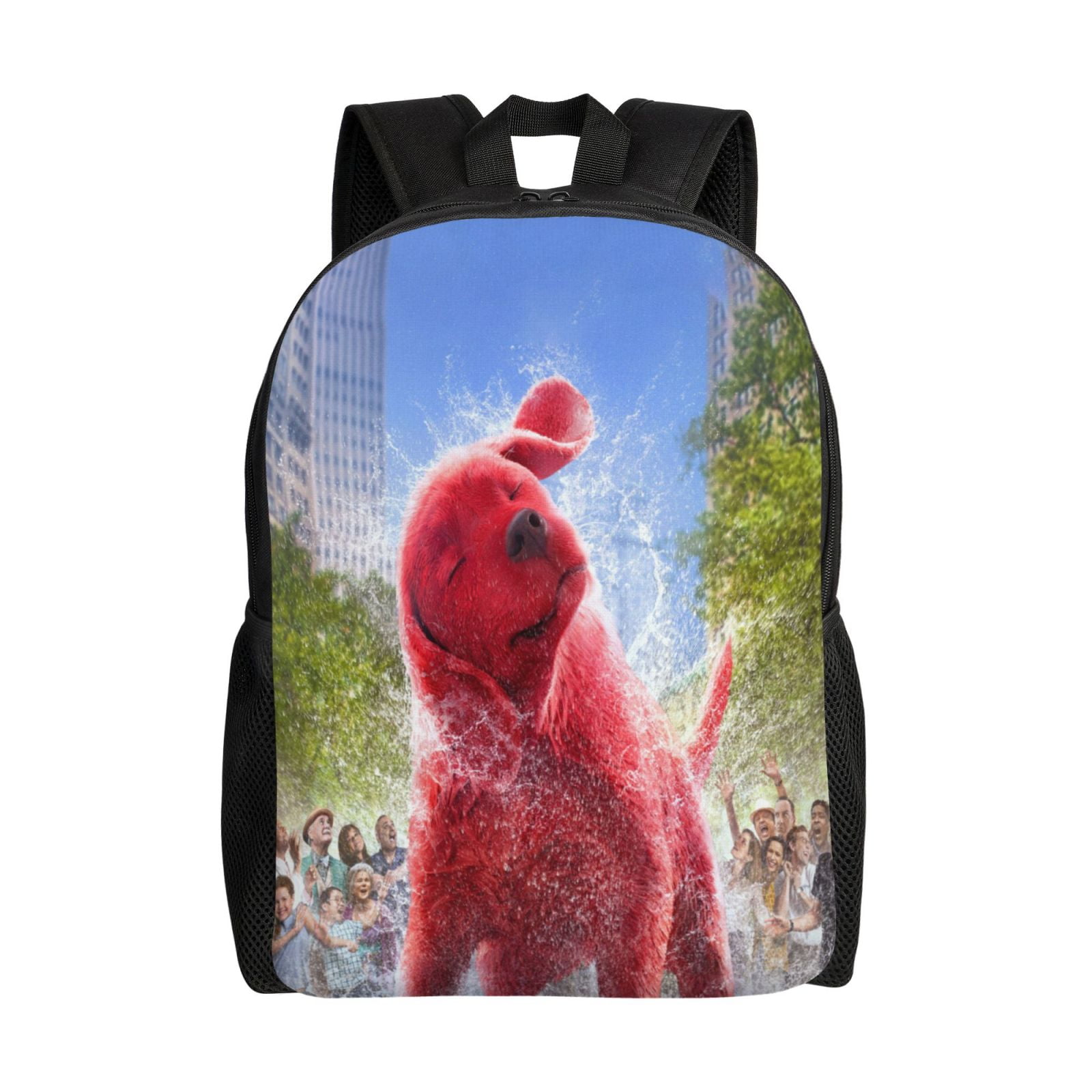 Clif-ford Big Red Dog Backpack for Unisex 16 Inch Bookbag Travel Laptop ...