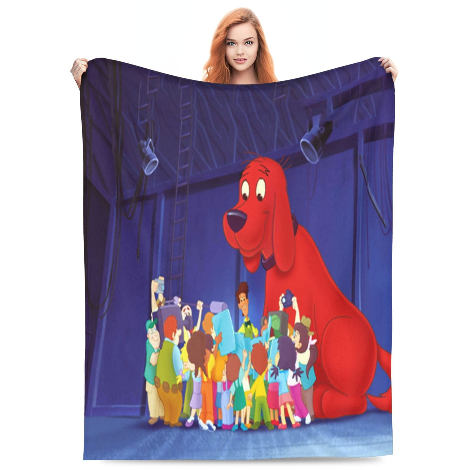 Clif-ford Big Red Dog Blankets Lightweight Throw Blanket Soft Fleece ...