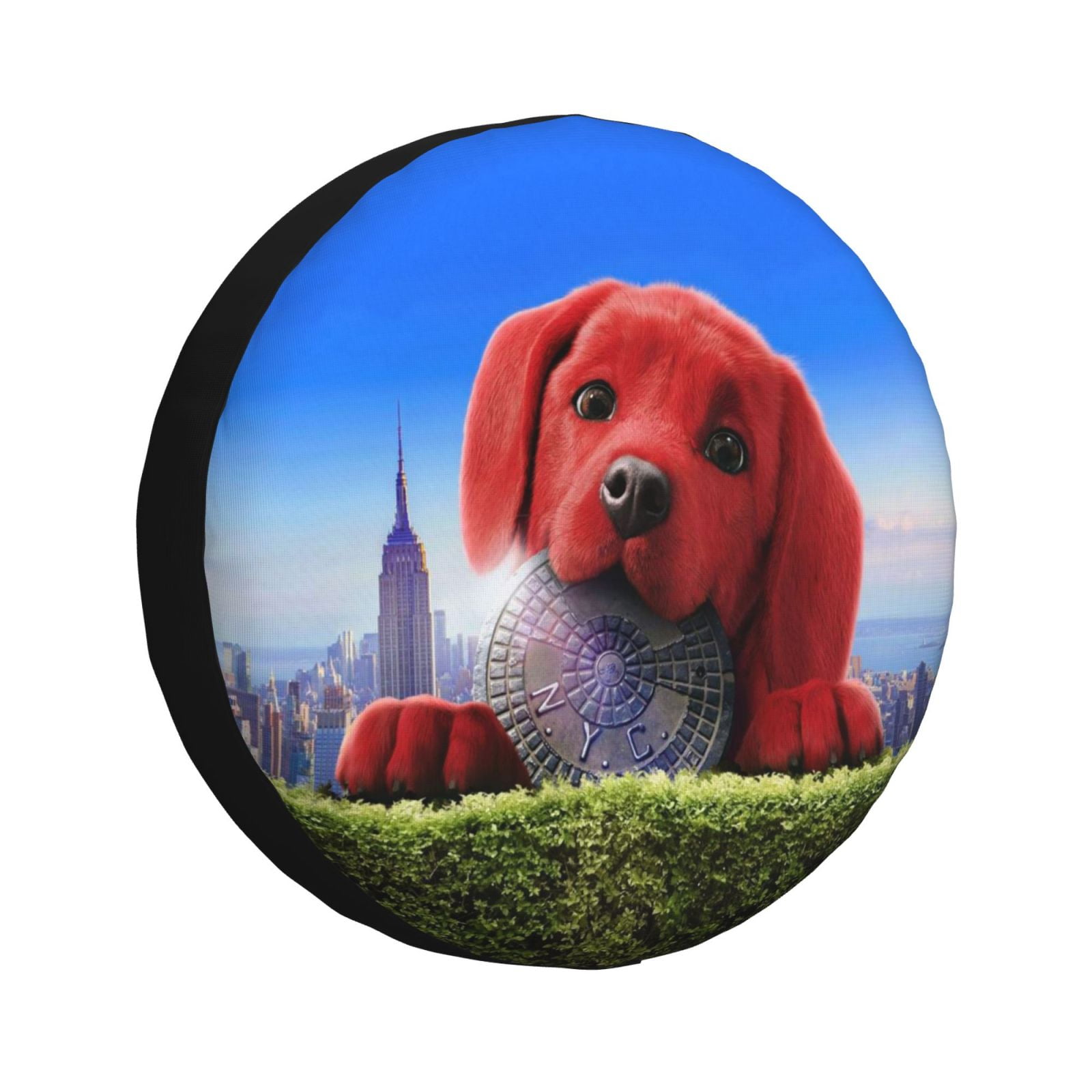 Clif-ford Big Red Dog Tire Cover Cartoon Weatherproof Universal Wheel ...