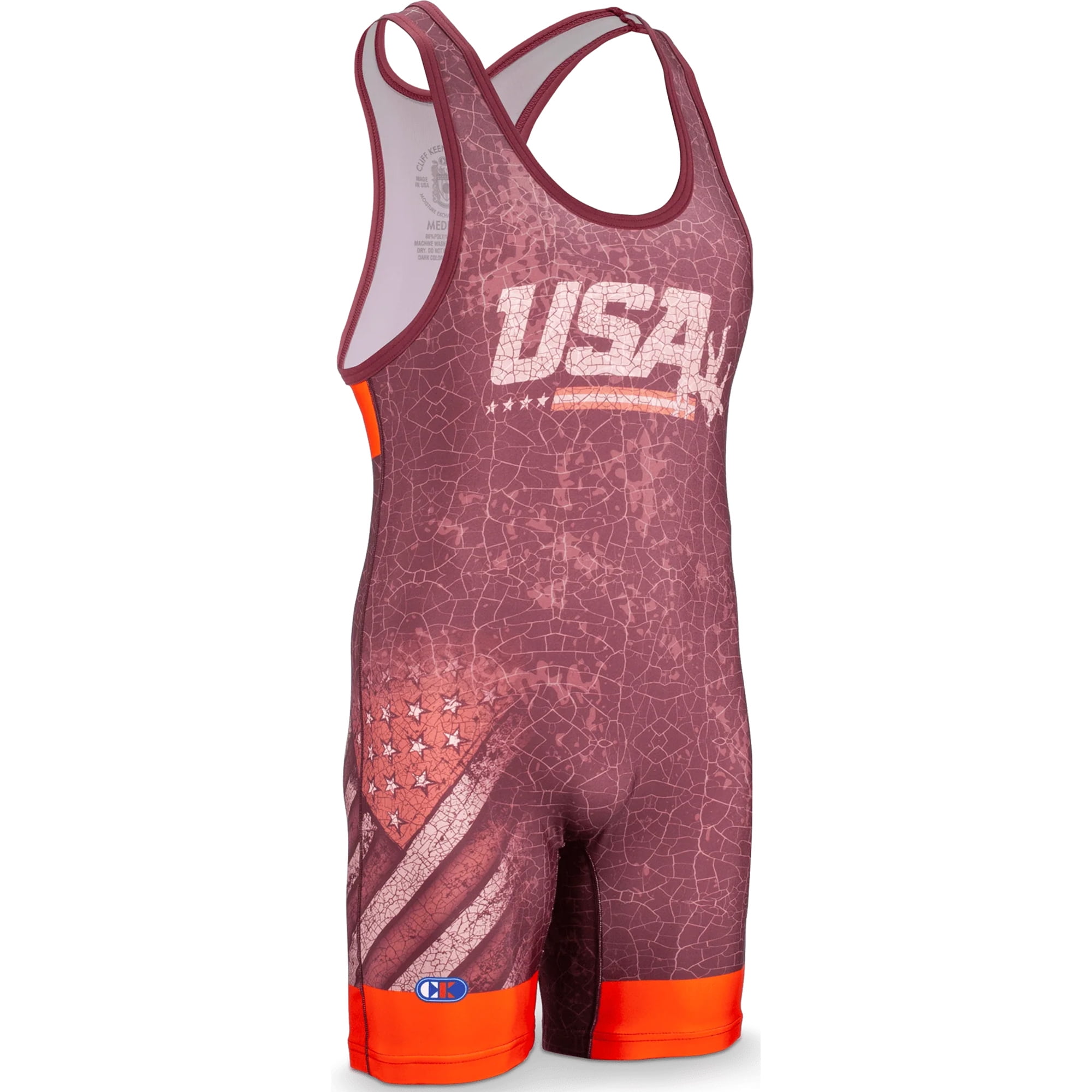 Cliff Keen The Patriot Wrestling Singlet - XS - Scarlet - Walmart.com