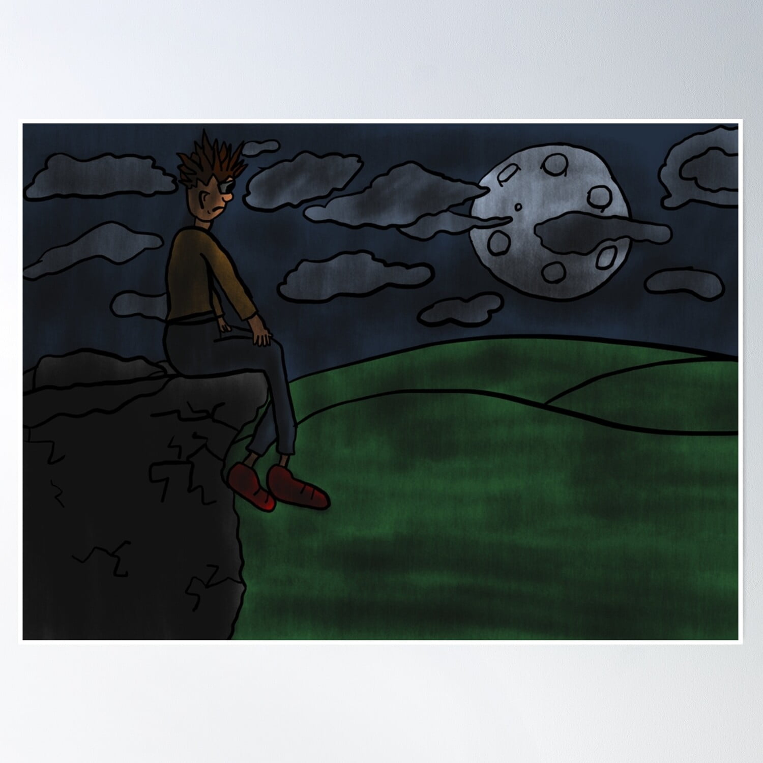 Cliff Of Tears Poster Wall Art, Modern Wall Decor, 12x18 UNFRAMED ...