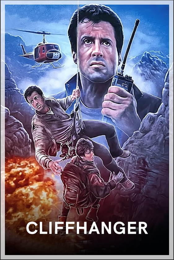 Cliffhanger 1993 Poster 24x36 - Sylvester Stallone, High-Altitude ...