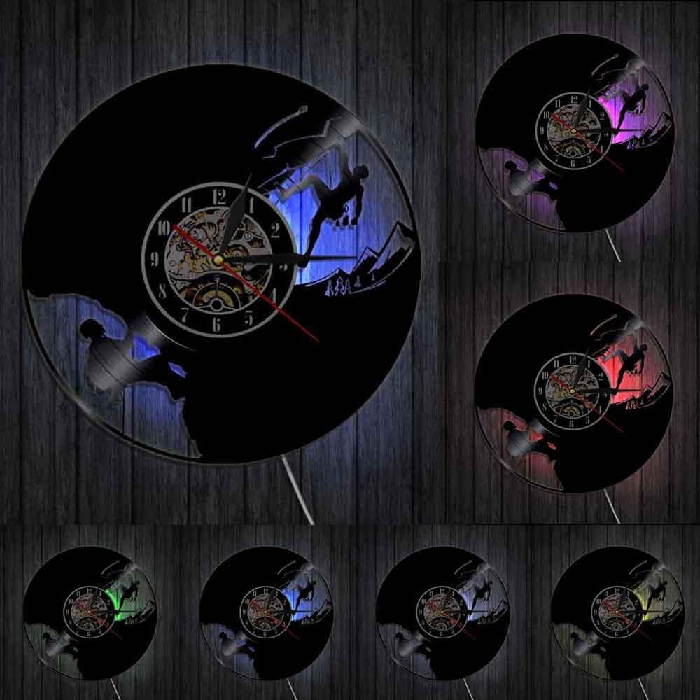 Cliffhanger Rock Climbing Wall Clock Extreme Sports Mountain Climbing ...