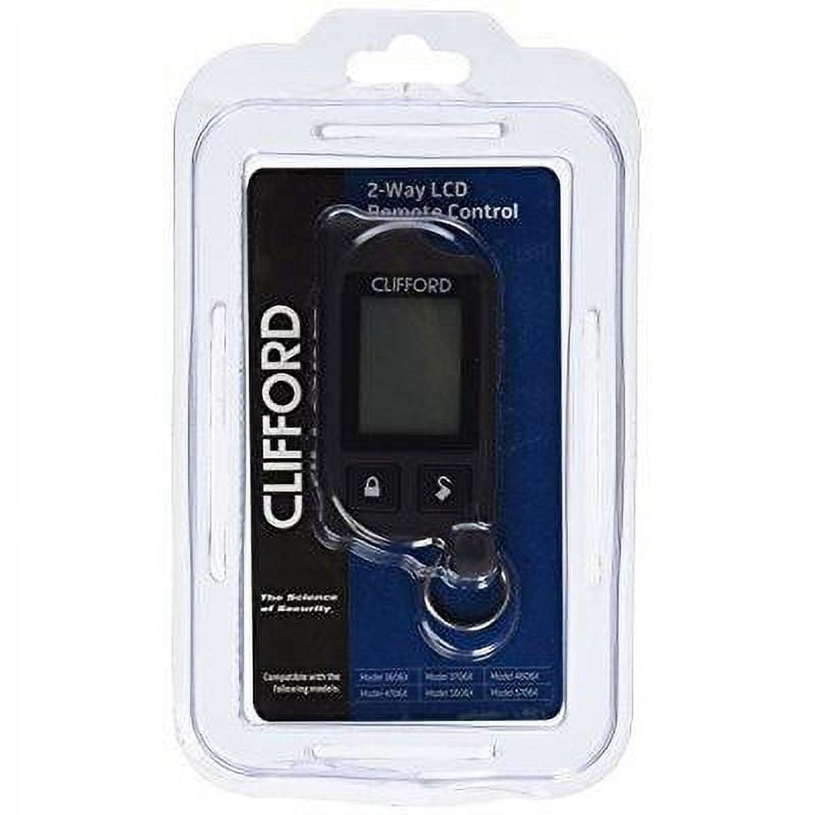 Clifford 7756X 2-Way Supercode LCD Remote, Compact, High Power, One ...