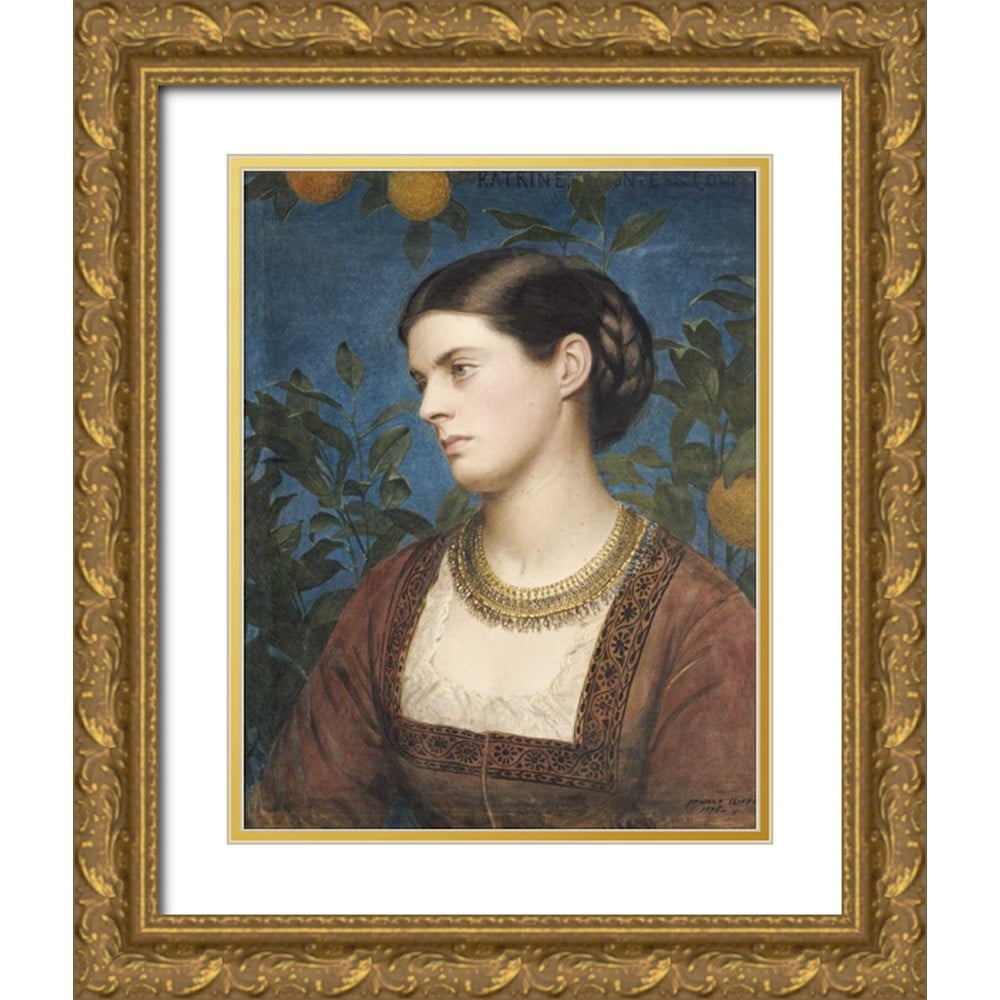 Clifford, Edward 20x24 Gold Ornate Wood Framed with Double Matting ...