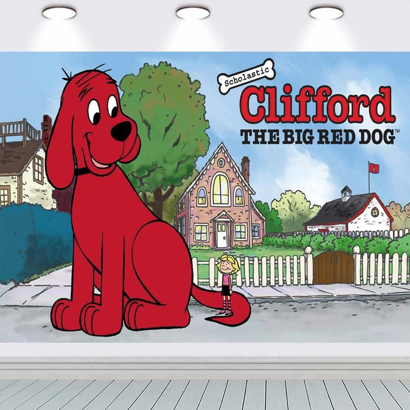 Clifford The Big Red Dog Backdrop Banner Party Supplies Poster Movie ...