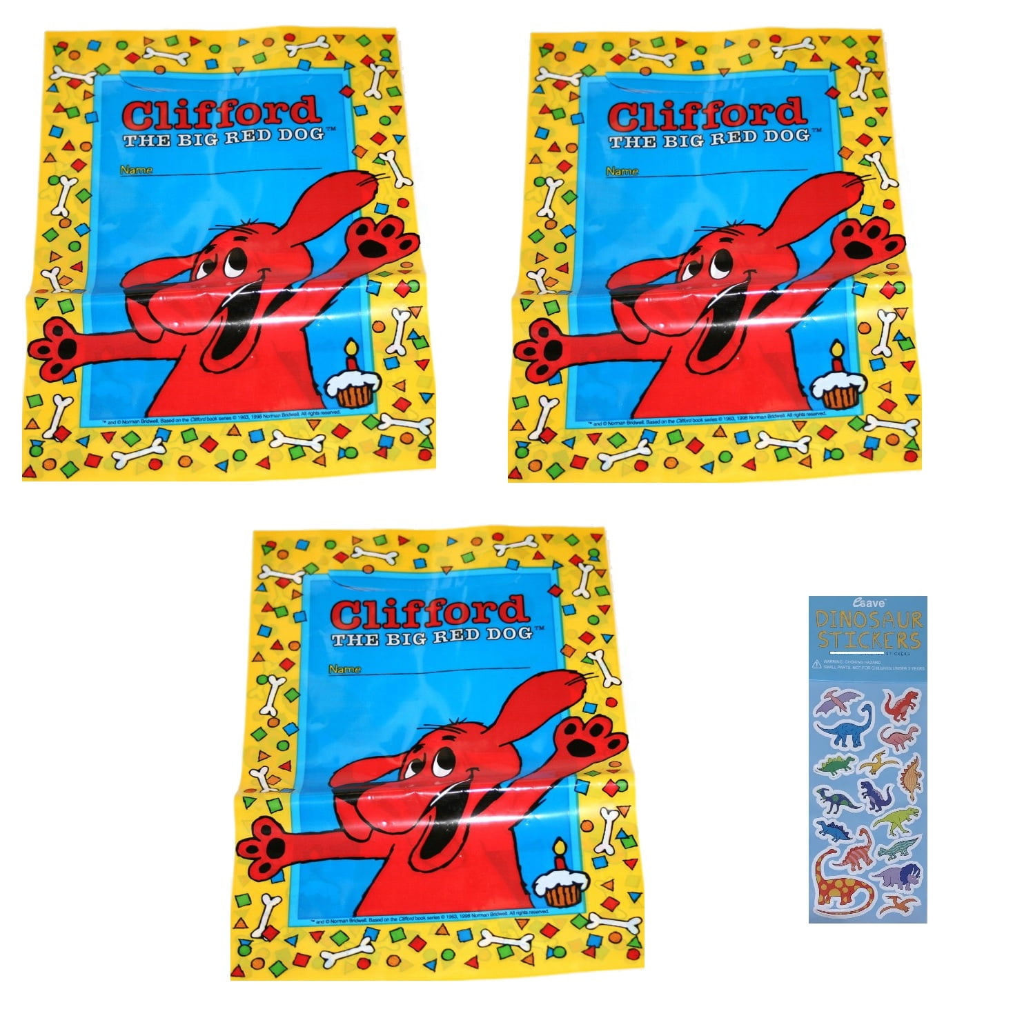 Clifford The Big Red Dog Birthday Party Supplies Bundle includes 24 ...