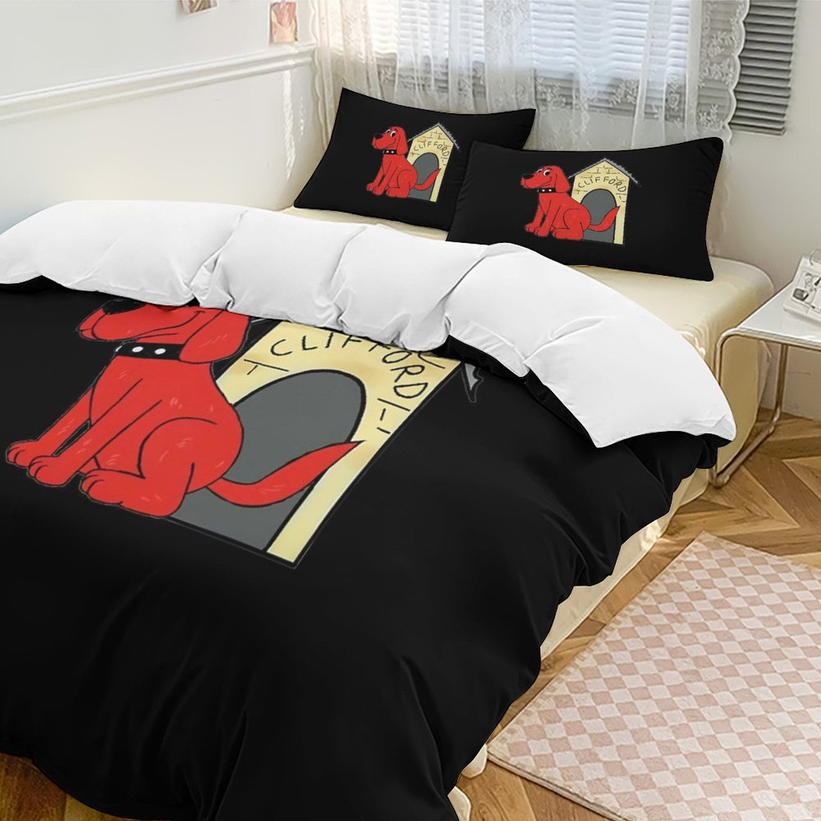 Clifford The Big Red Dog Duvet Cover Sets Twin King Size for Kids Boys ...