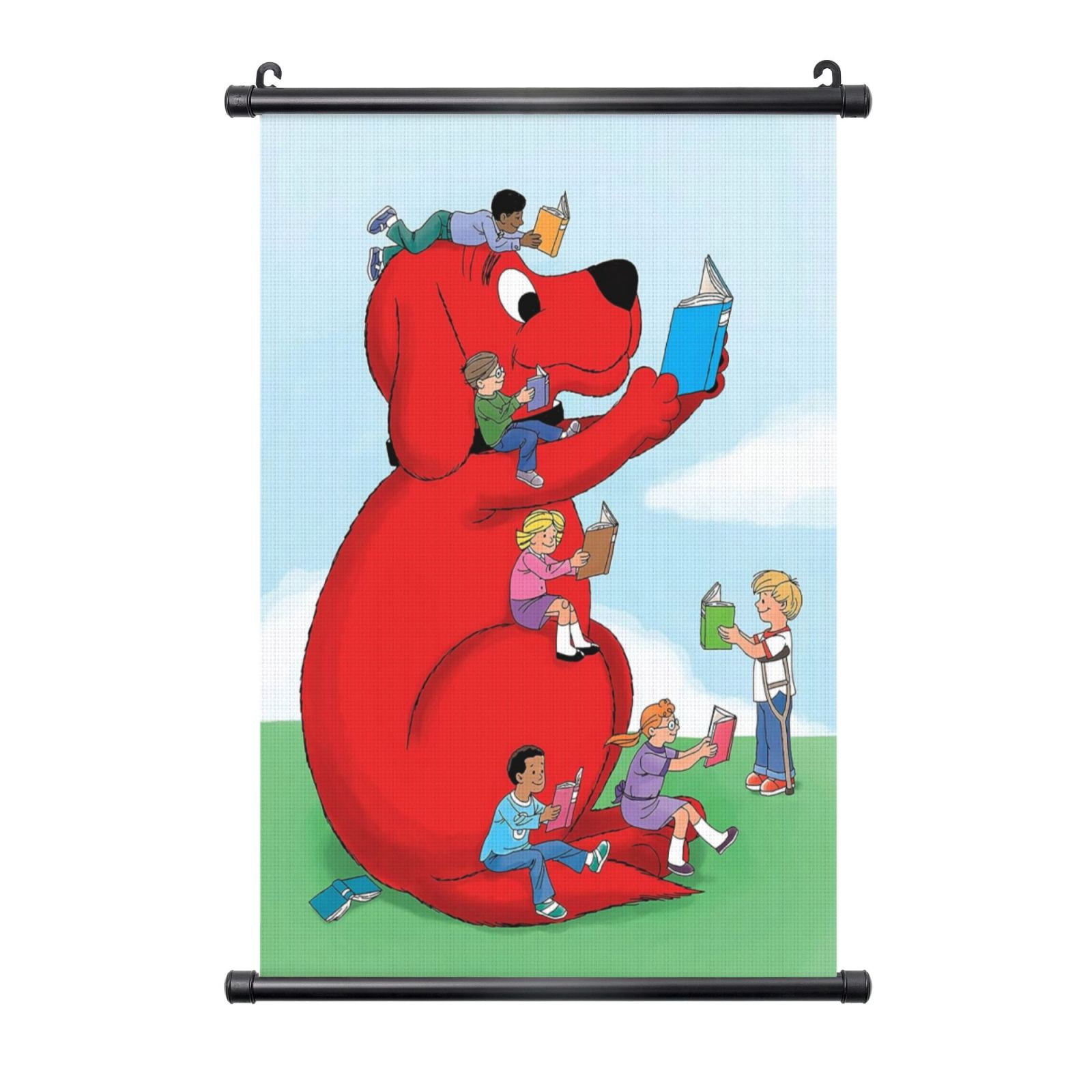 Clifford The Big Red Dog Poster Aesthetic Canvas PVC Shaft Wall Art ...