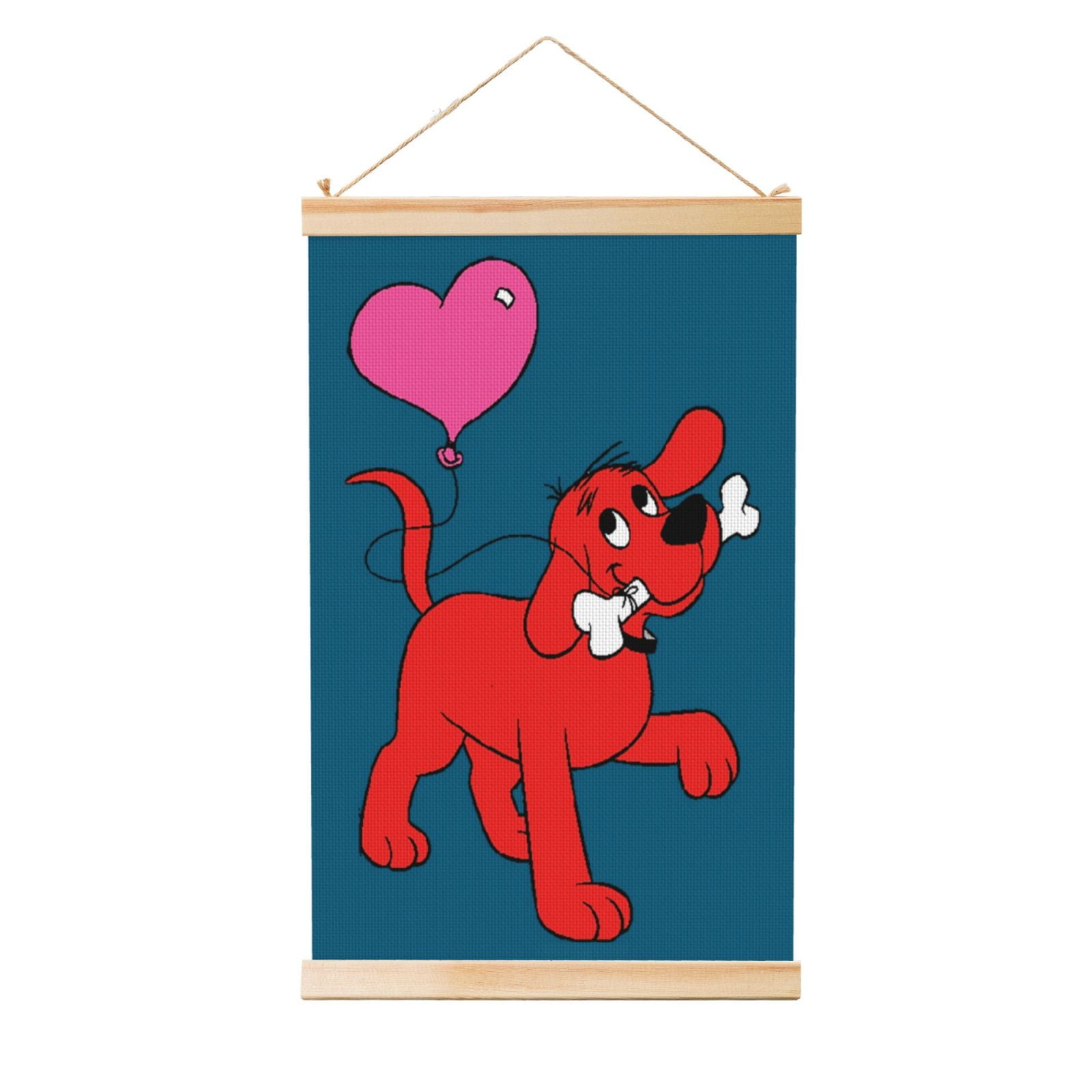 Clifford The Big Red Dog Poster Aesthetic Canvas Wooden Shaft Wall Art ...