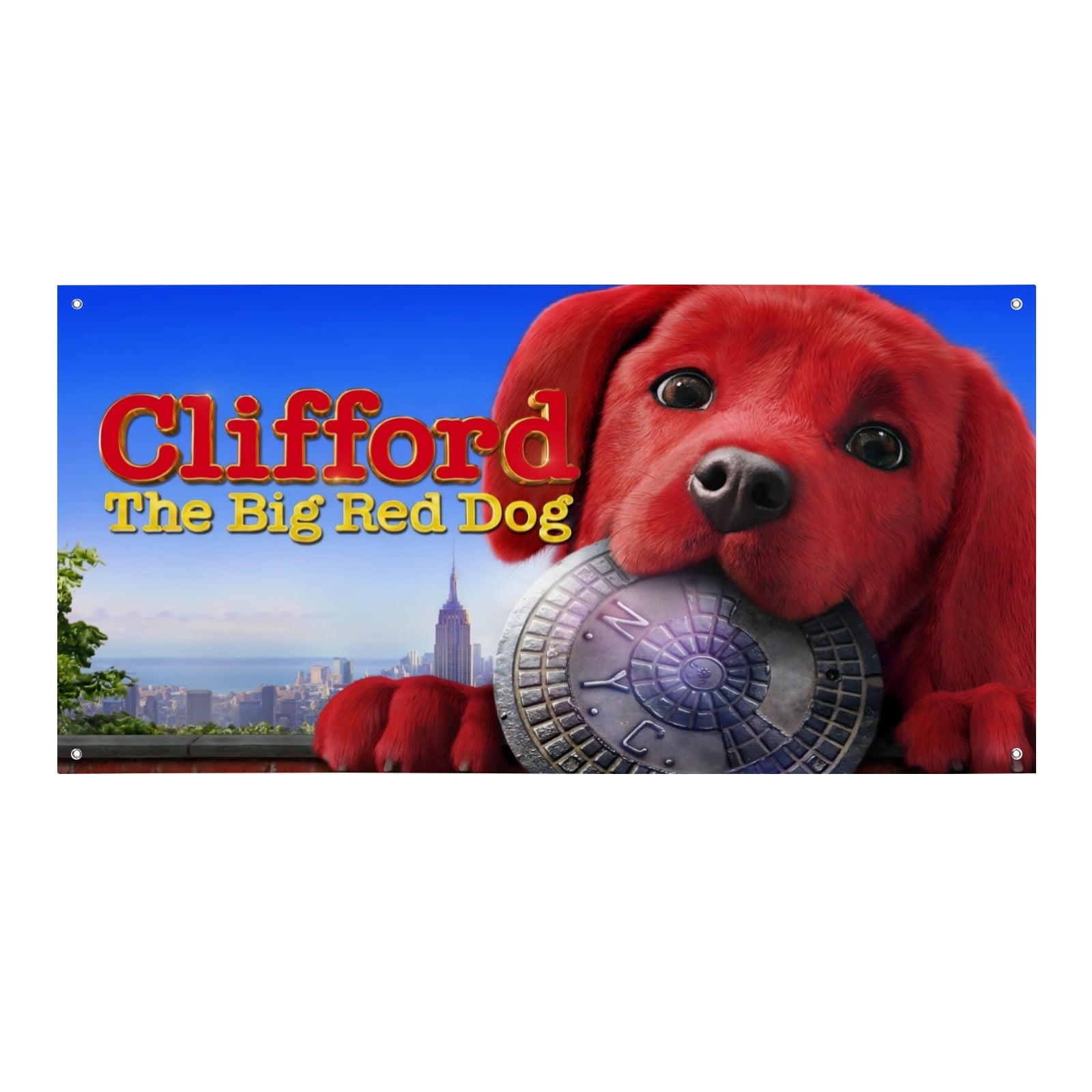 Clifford The Big Red Dog-Theme Backdrops Banner Birthday Party Decor ...