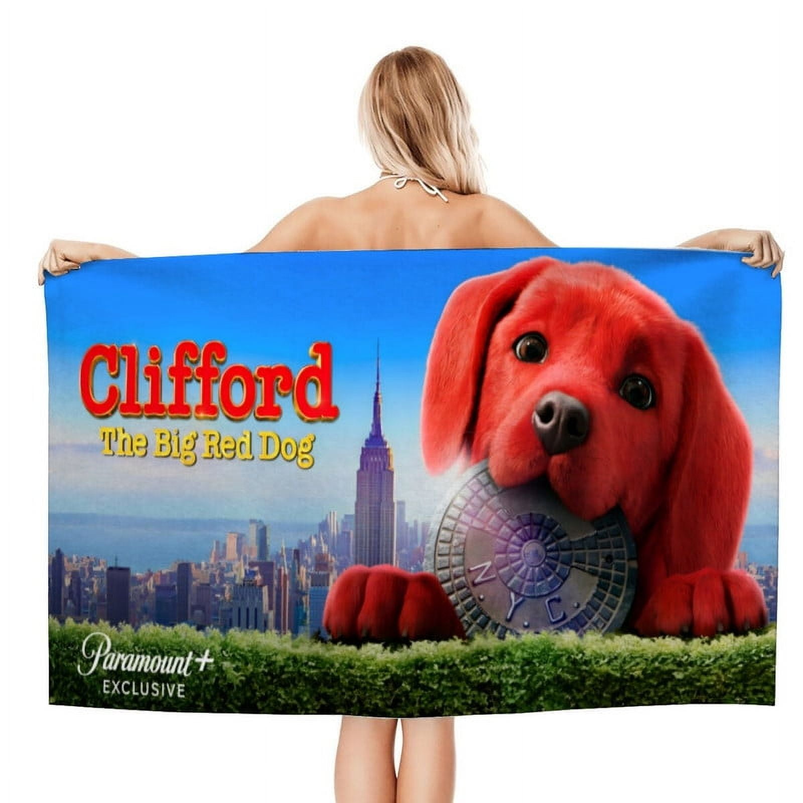 Clifford the Big Red Dog Gifts Beach Towel for Women Girl Or Boys ...