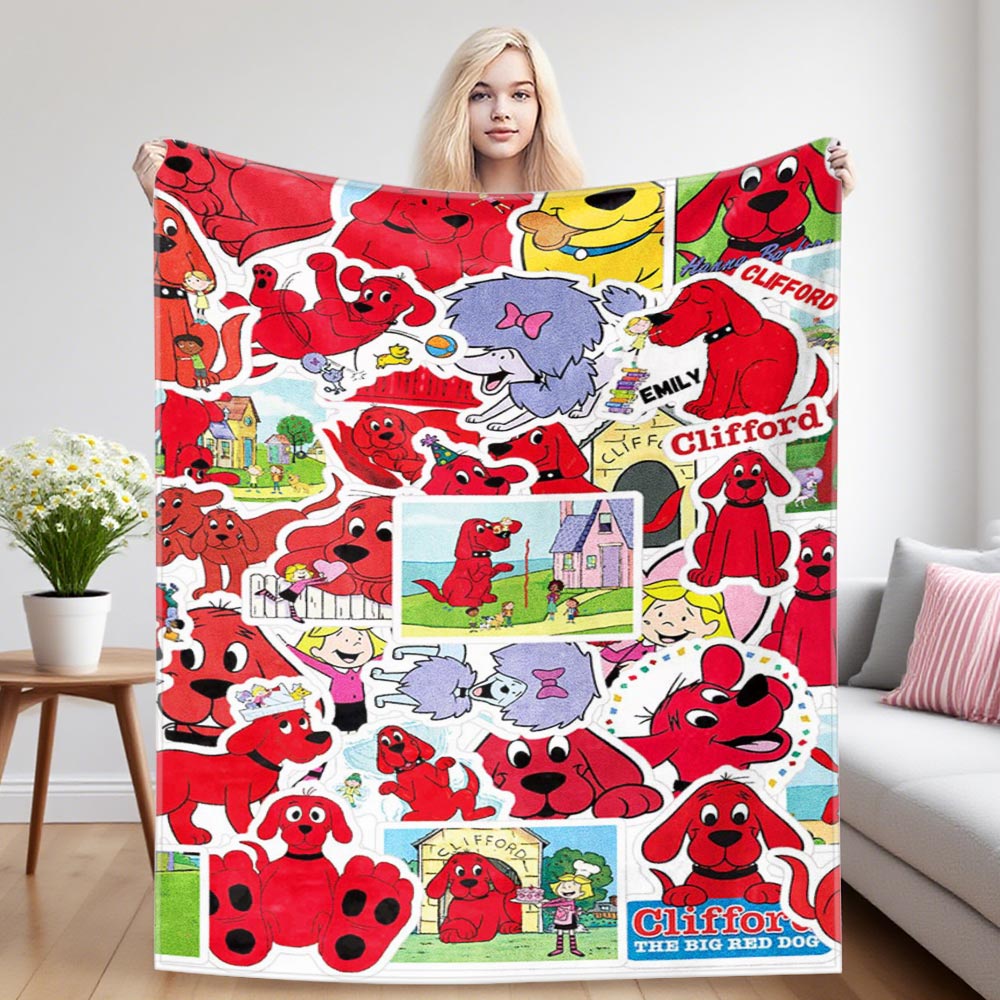 Clifford the Big Red Dog Gifts Blanket For Teen Girls Men Boys Women ...