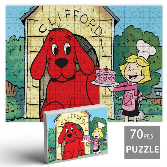 Clifford the Big Red Dog Puzzles for Adults 70 Pieces Teens Jigsaw ...