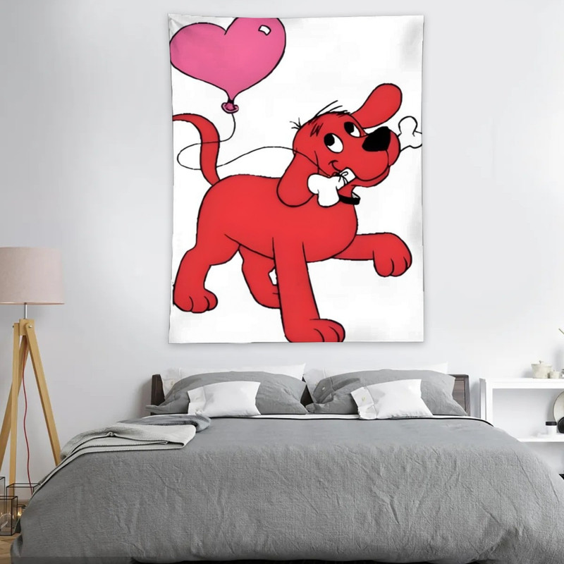 Clifford the Big Red Dog tapestry 40 x 60 inches with vivid colors ...