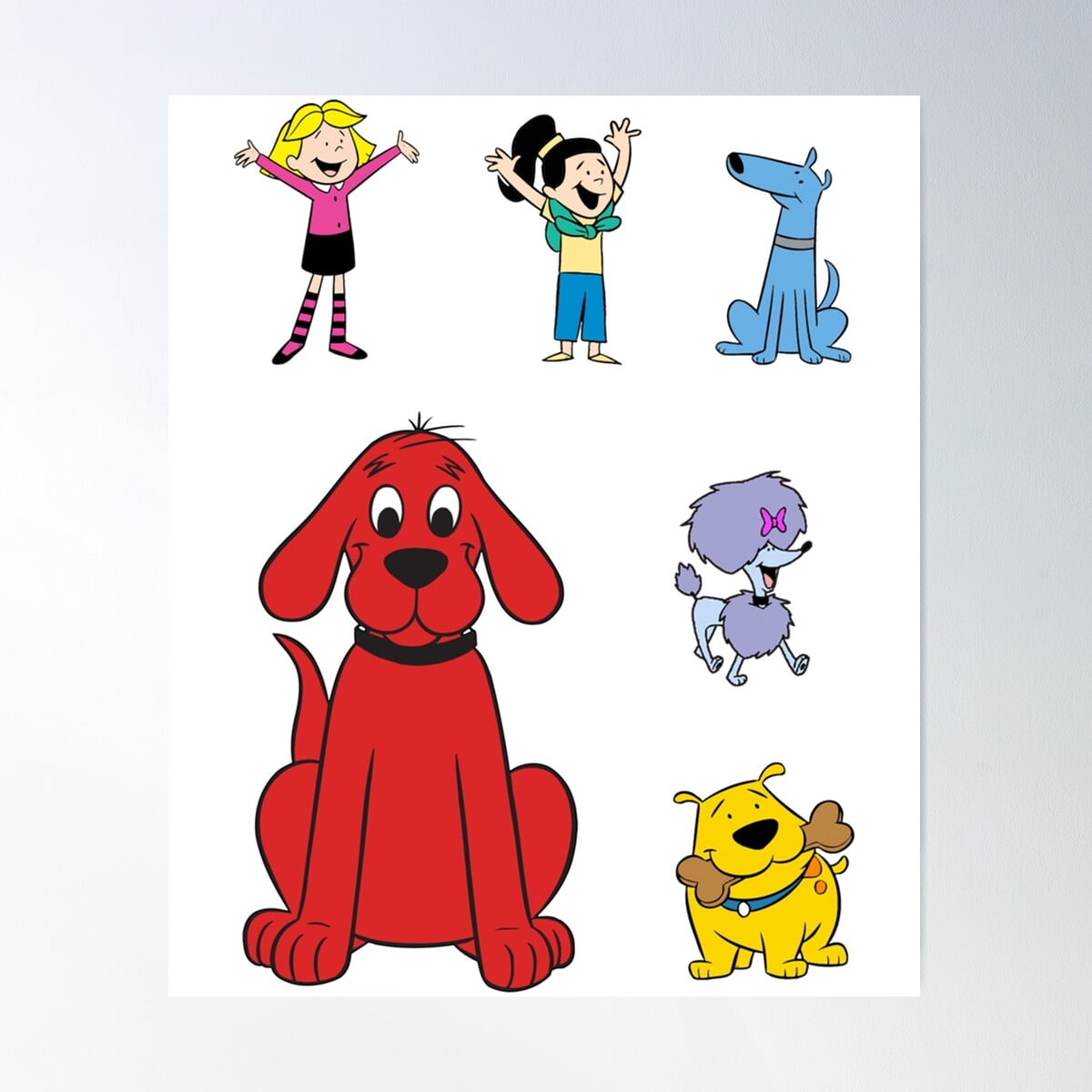 Clifford the big red dog Poster, 8x12 UNFRAMED - Walmart.com