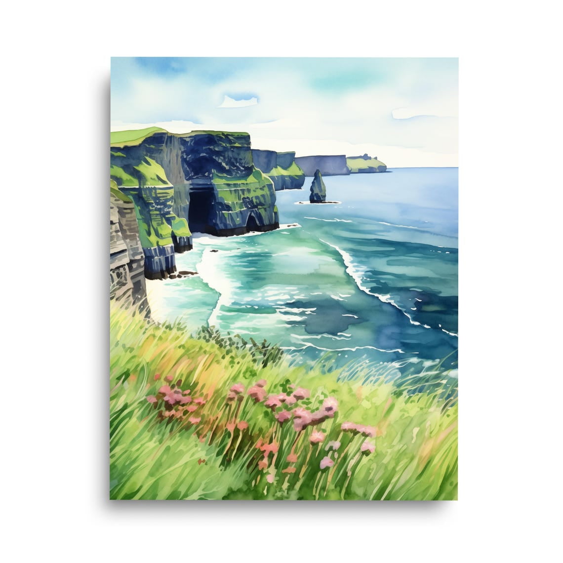 Cliffs Of Moher Print, Ireland Wall Art, European Coastal Poster ...