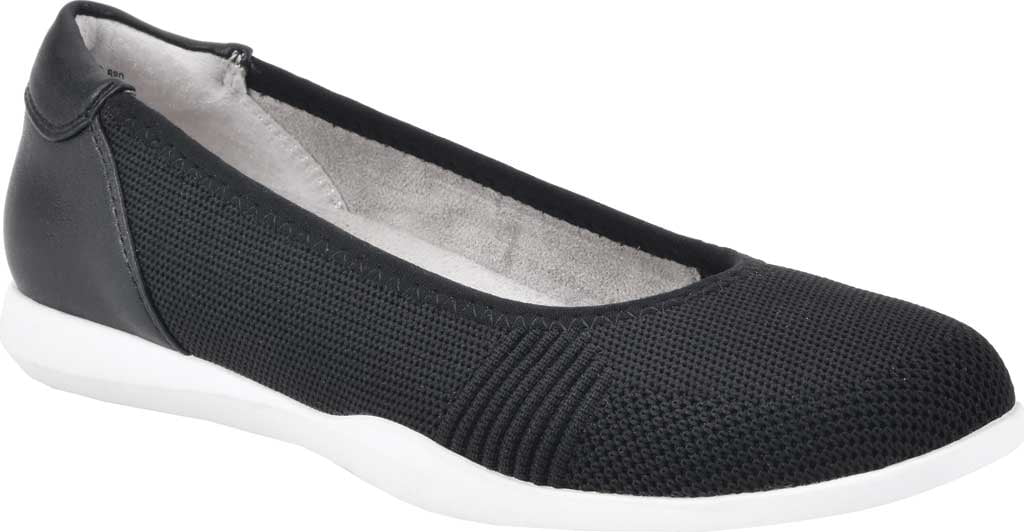 Cliffs by White Mountain Black Pavlina Comfort Knit Ballet Casual ...