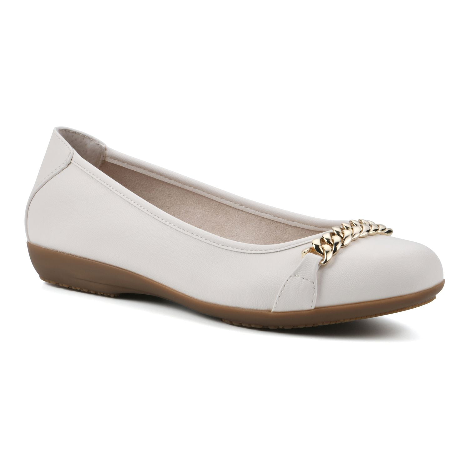 Cliffs by White Mountain Charmed Women's Ballet Flats Color: Cream ...
