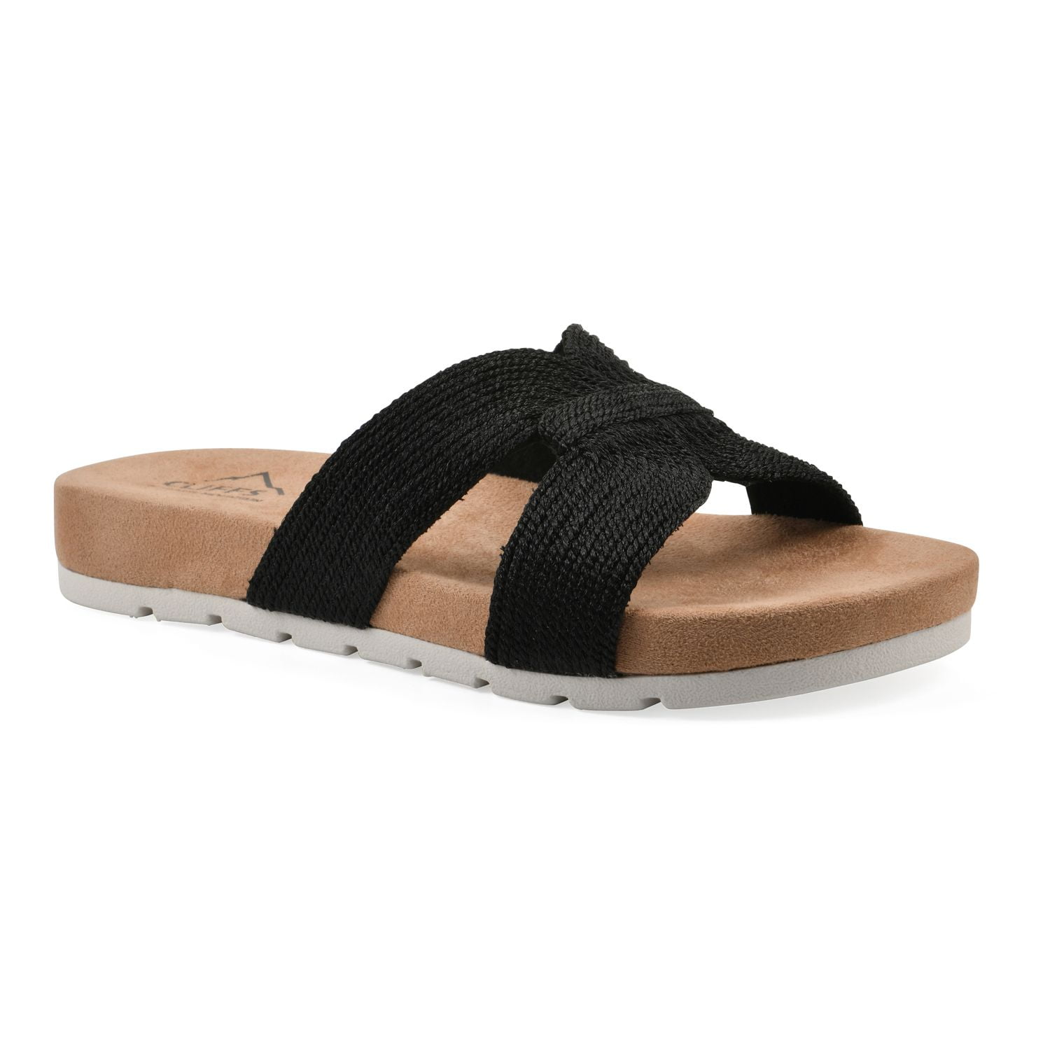 Cliffs by White Mountain Tindra Women's Slide Sandals Color: Black ...