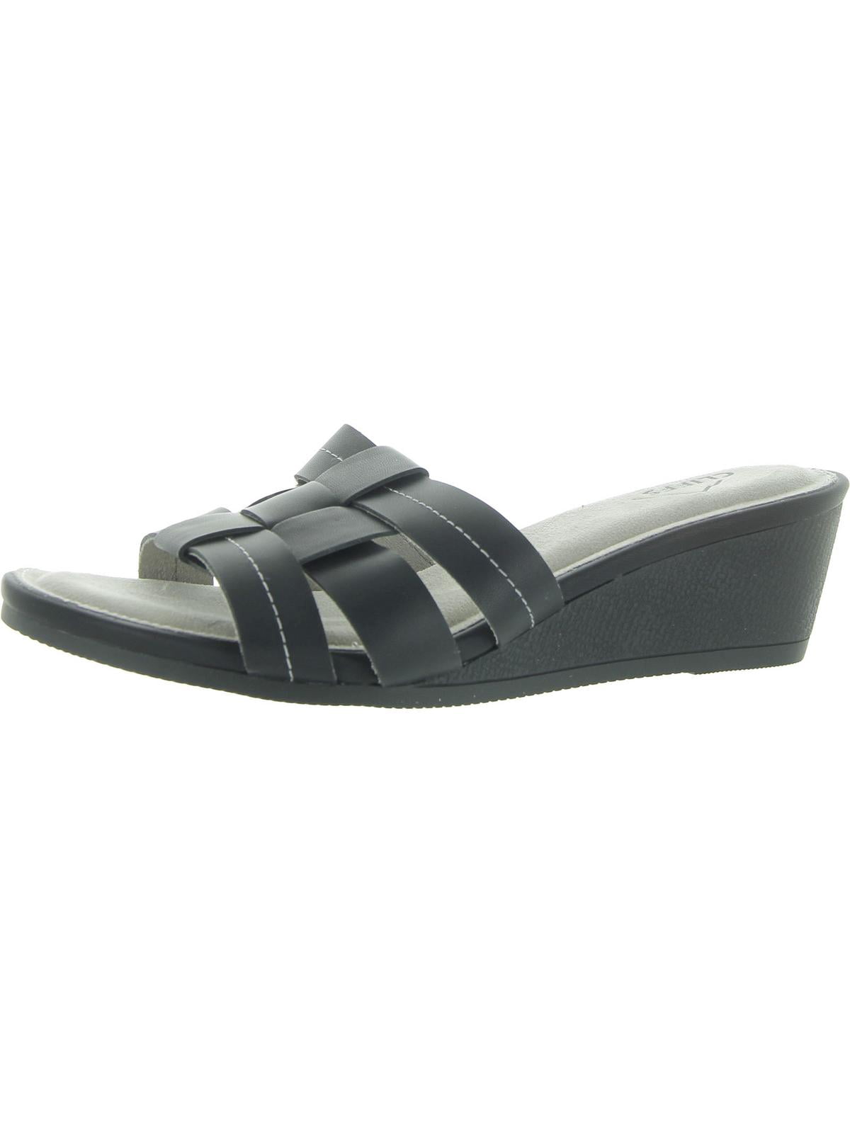 Cliffs by White Mountain Womens Candyce Faux Leather Woven Wedge ...