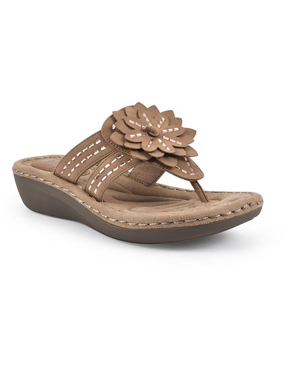 Cliffs by White Mountain Womens Cupcake II Faux Leather Thong Sandals ...