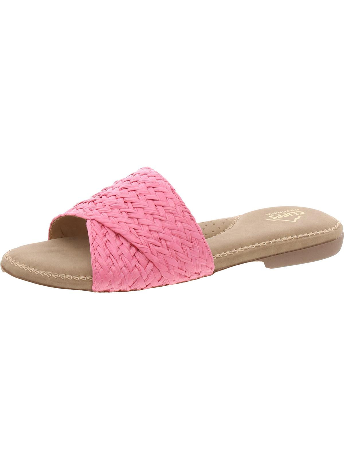 Cliffs by White Mountain Womens Flawless Cushioned Footbed Woven Slide ...
