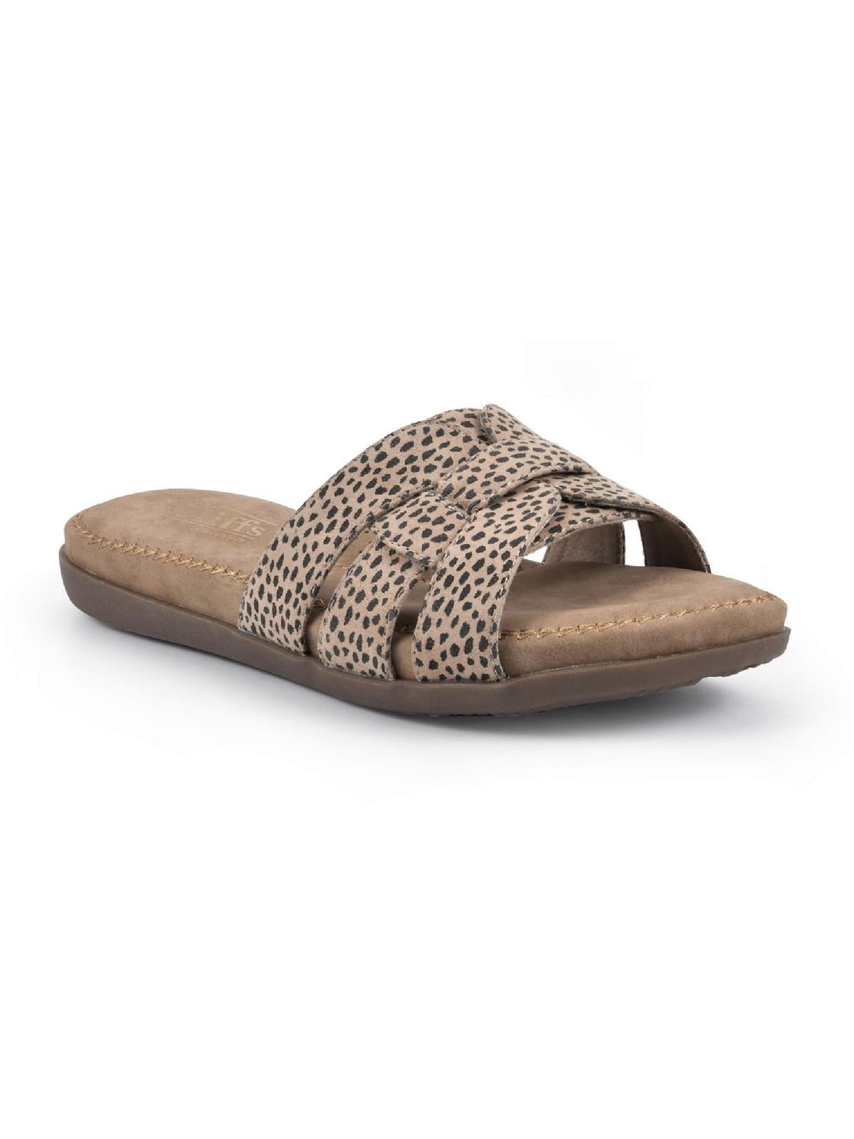 Cliffs by White Mountain Womens Fredie Open Toe Flats Slide Sandals ...