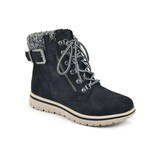 Cliffs by White Mountain Womens Hearty Lace Up Zipper Ankle Boots ...