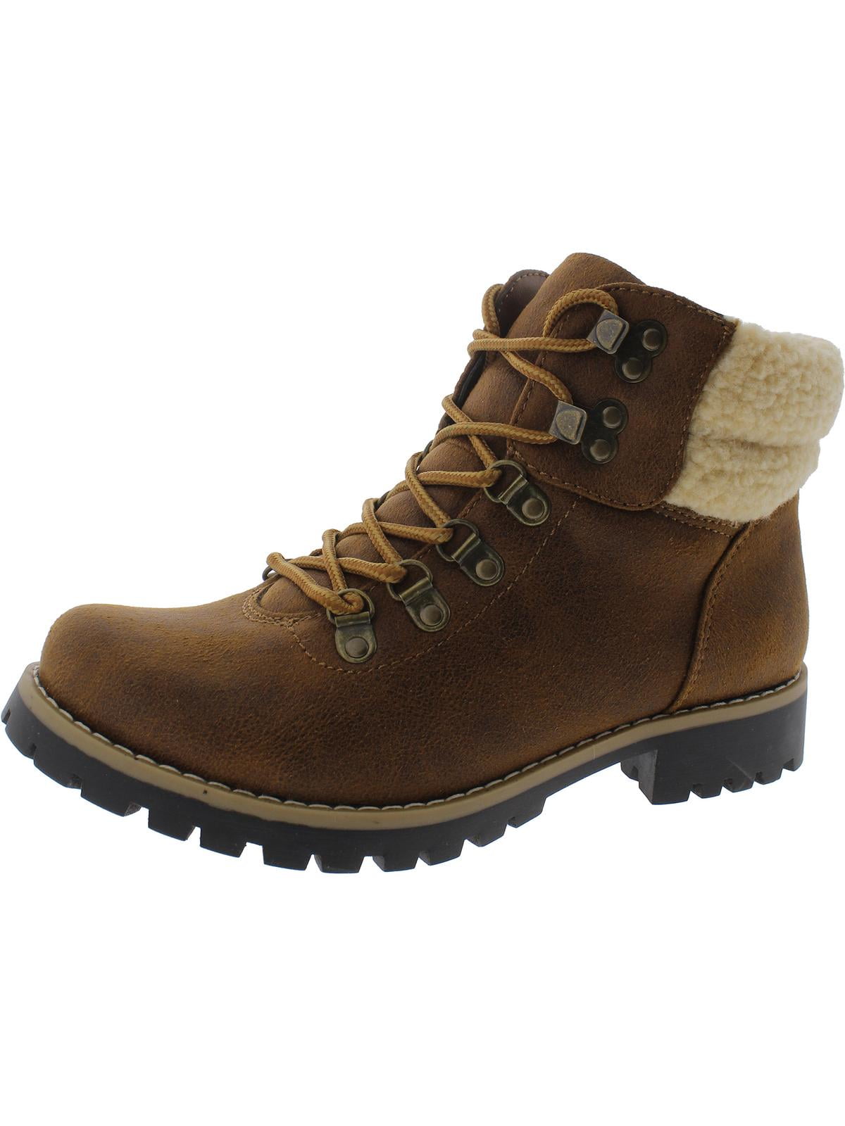 Cliffs by White Mountain Womens Pathfield Leather Lace-Up Ankle Boots ...